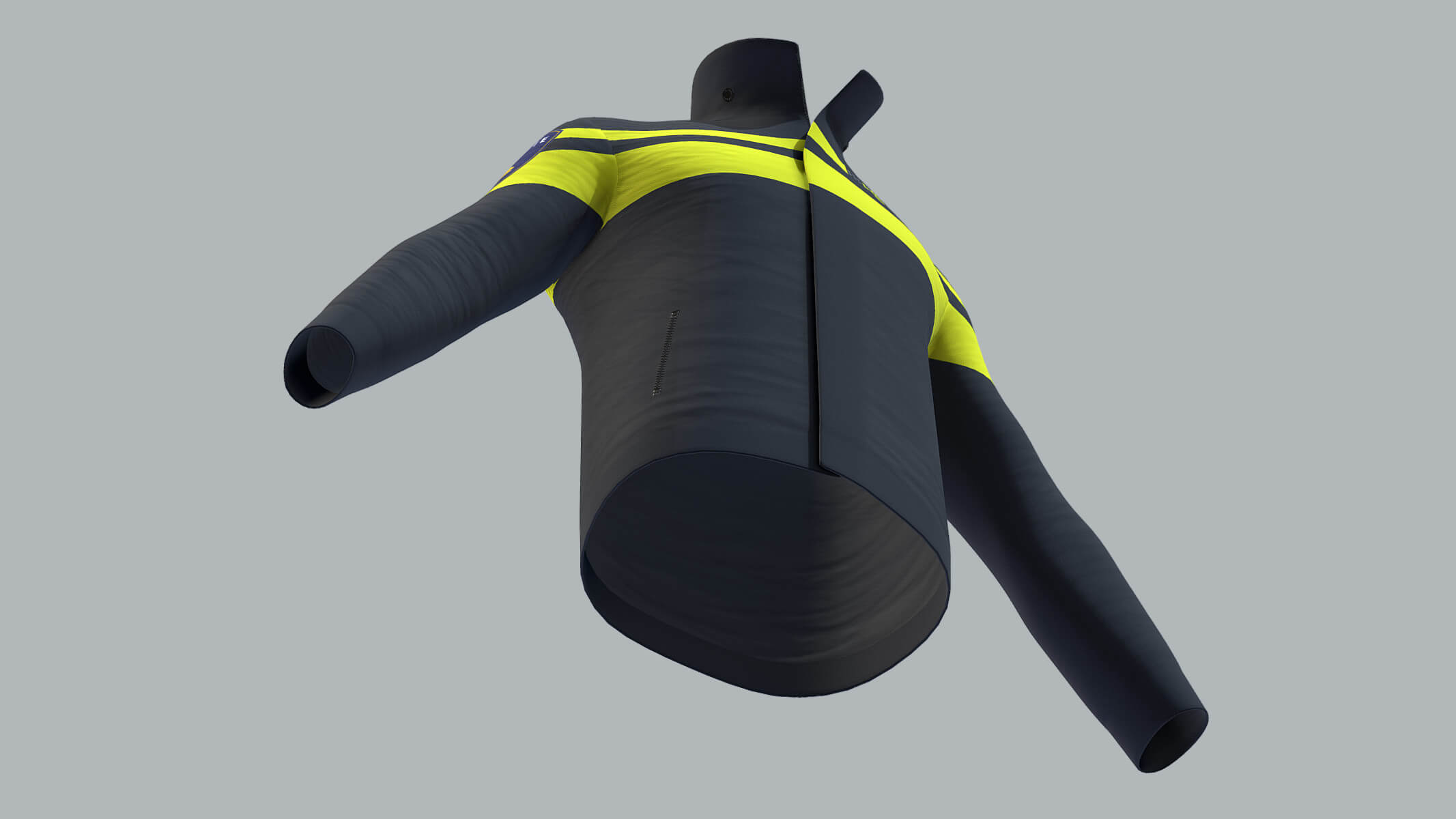 Dutch Police Jacket Low Poly - 3D Model by frezzy