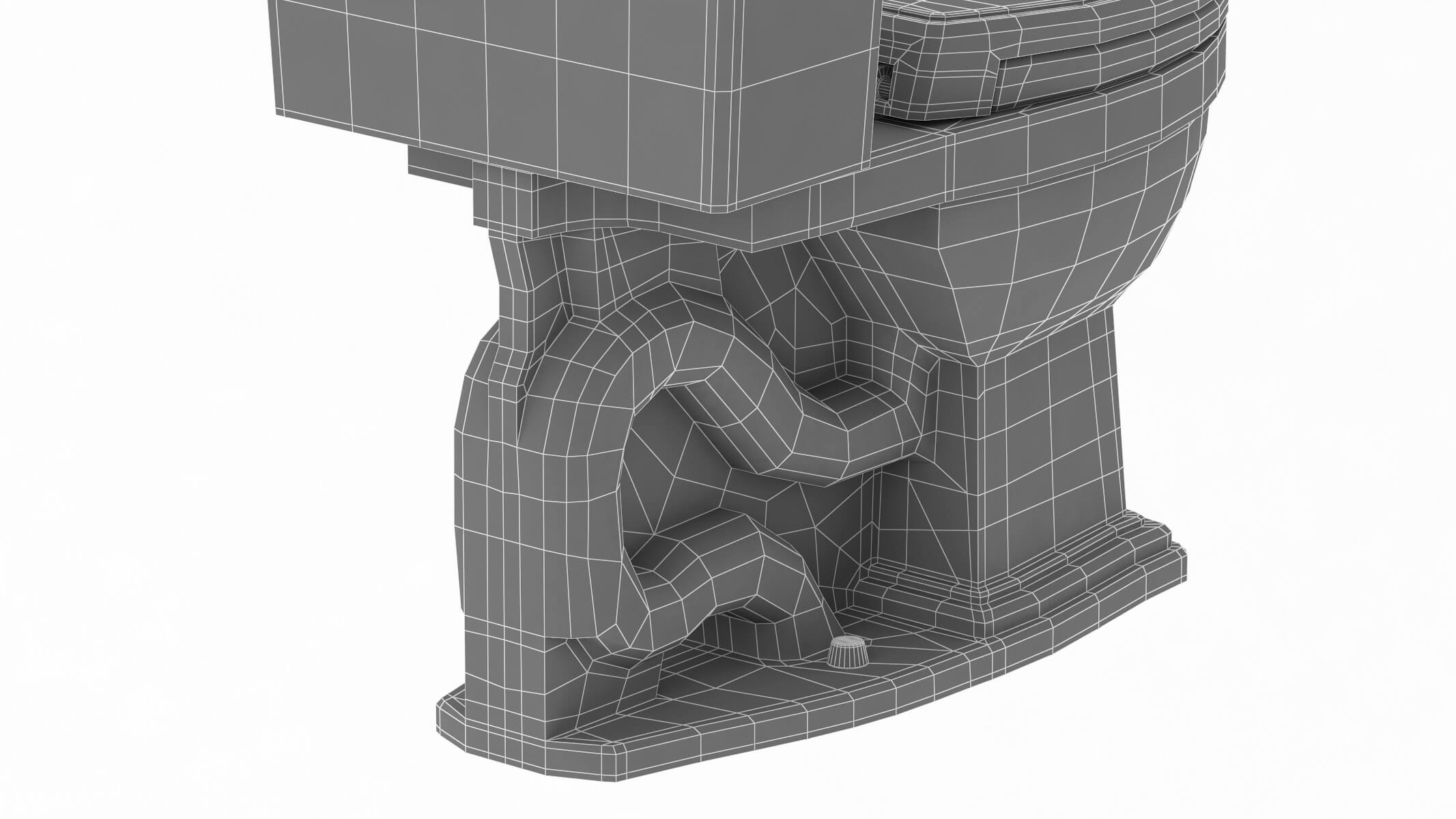 Eco Clayton Two-Piece Toilet 3D Model by frezzy