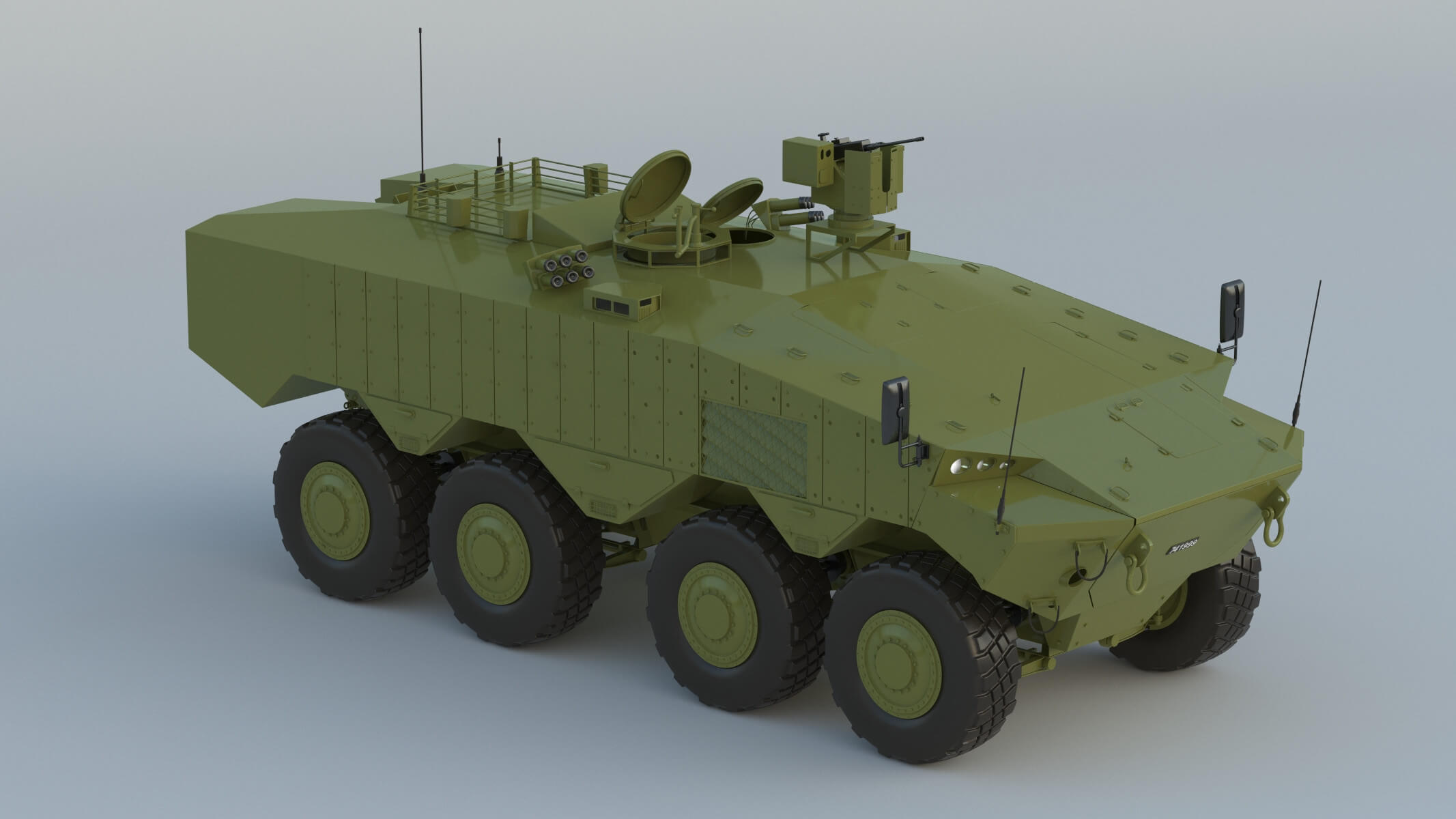 Eitan 8X8 APC - 3D Model by frezzy