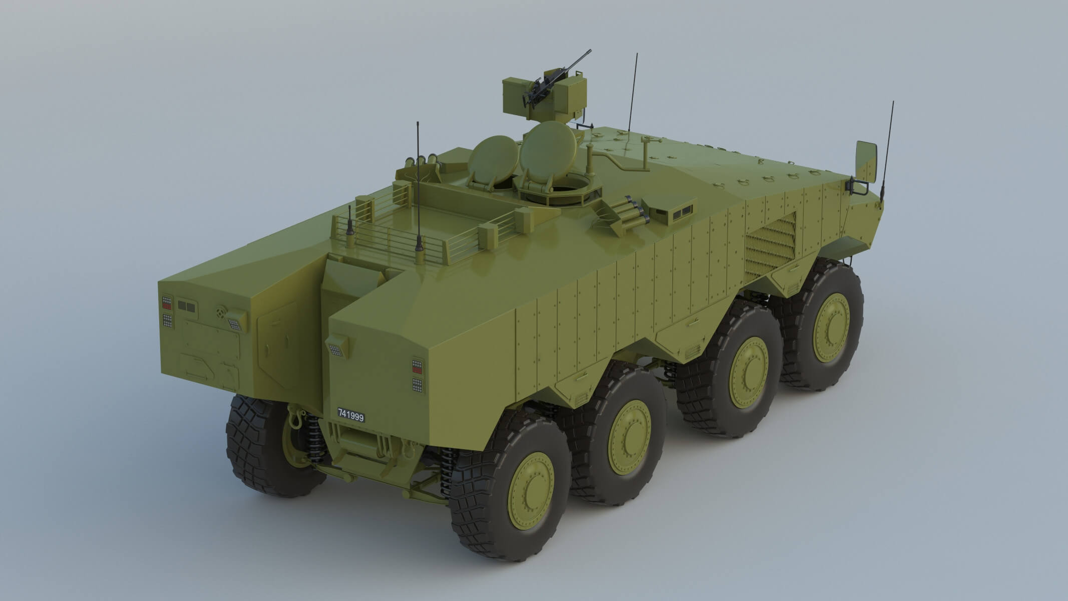 Eitan 8X8 APC - 3D Model by frezzy