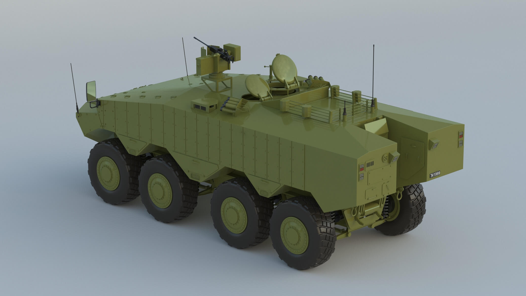 Eitan 8X8 APC - 3D Model by frezzy