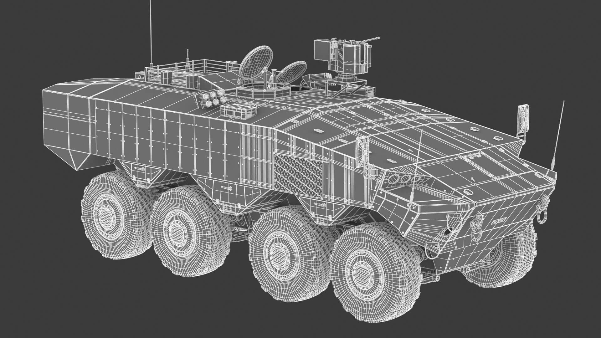 Eitan 8X8 APC - 3D Model by frezzy