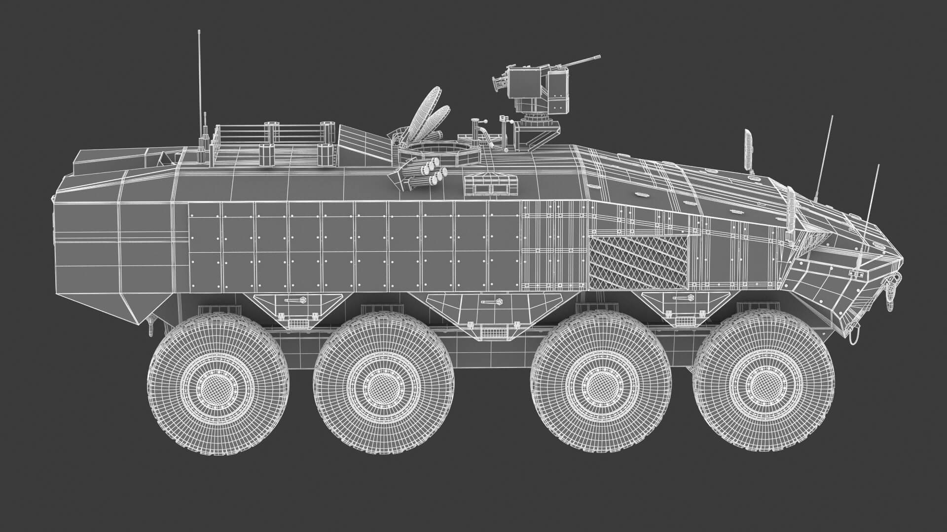 Eitan 8X8 APC - 3D Model by frezzy