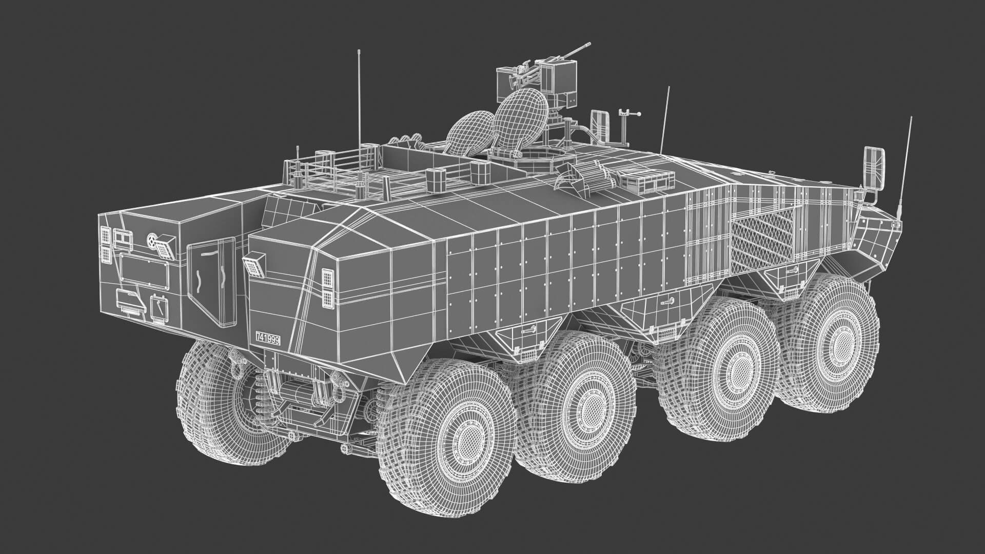 Eitan 8X8 APC - 3D Model by frezzy