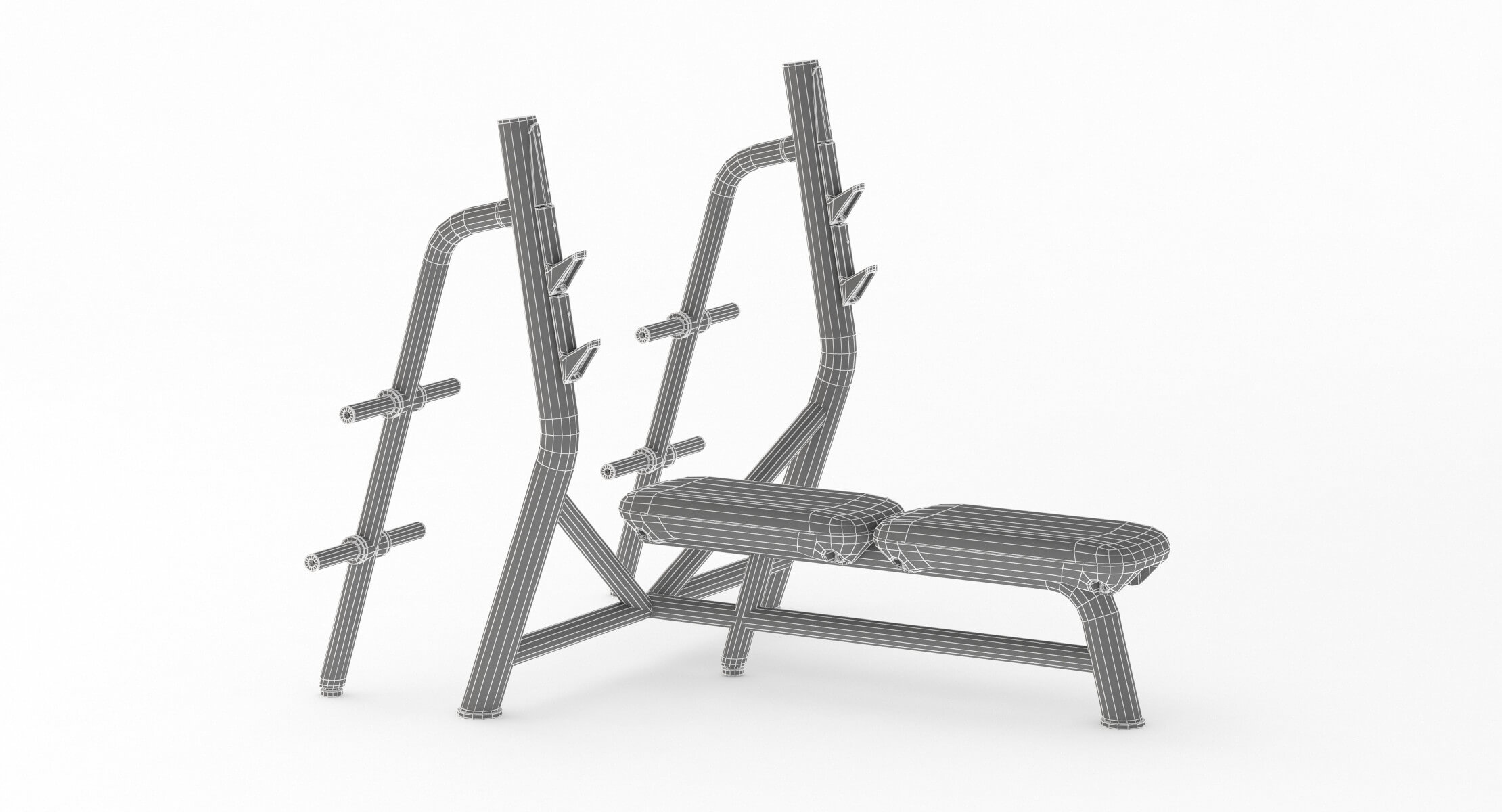 Element + Horizontal Bench - 3D Model by frezzy