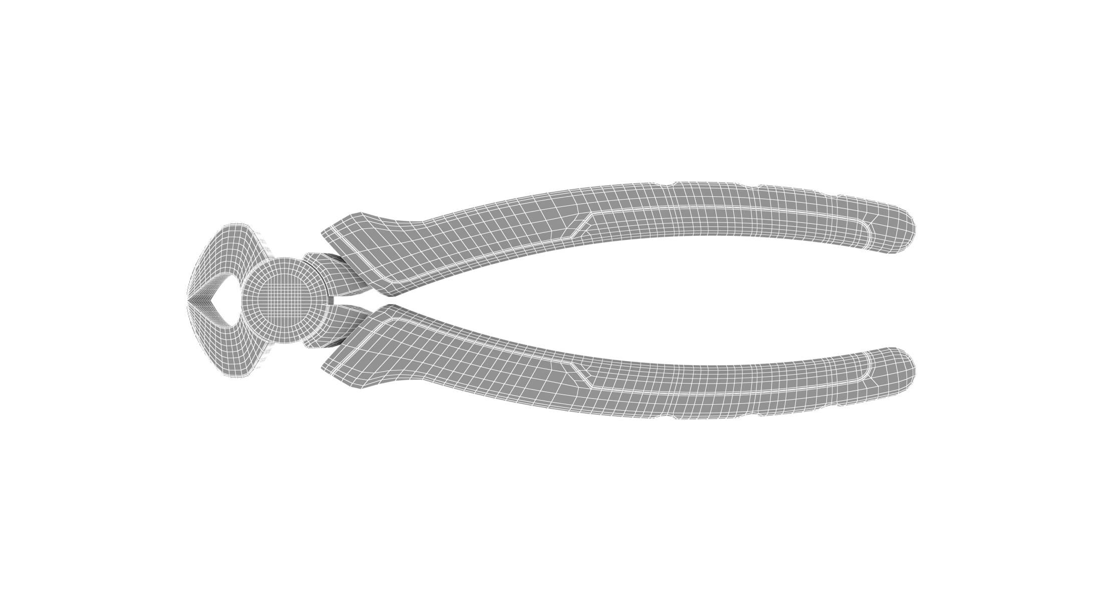 End Cutting Pliers - 3D Model by frezzy