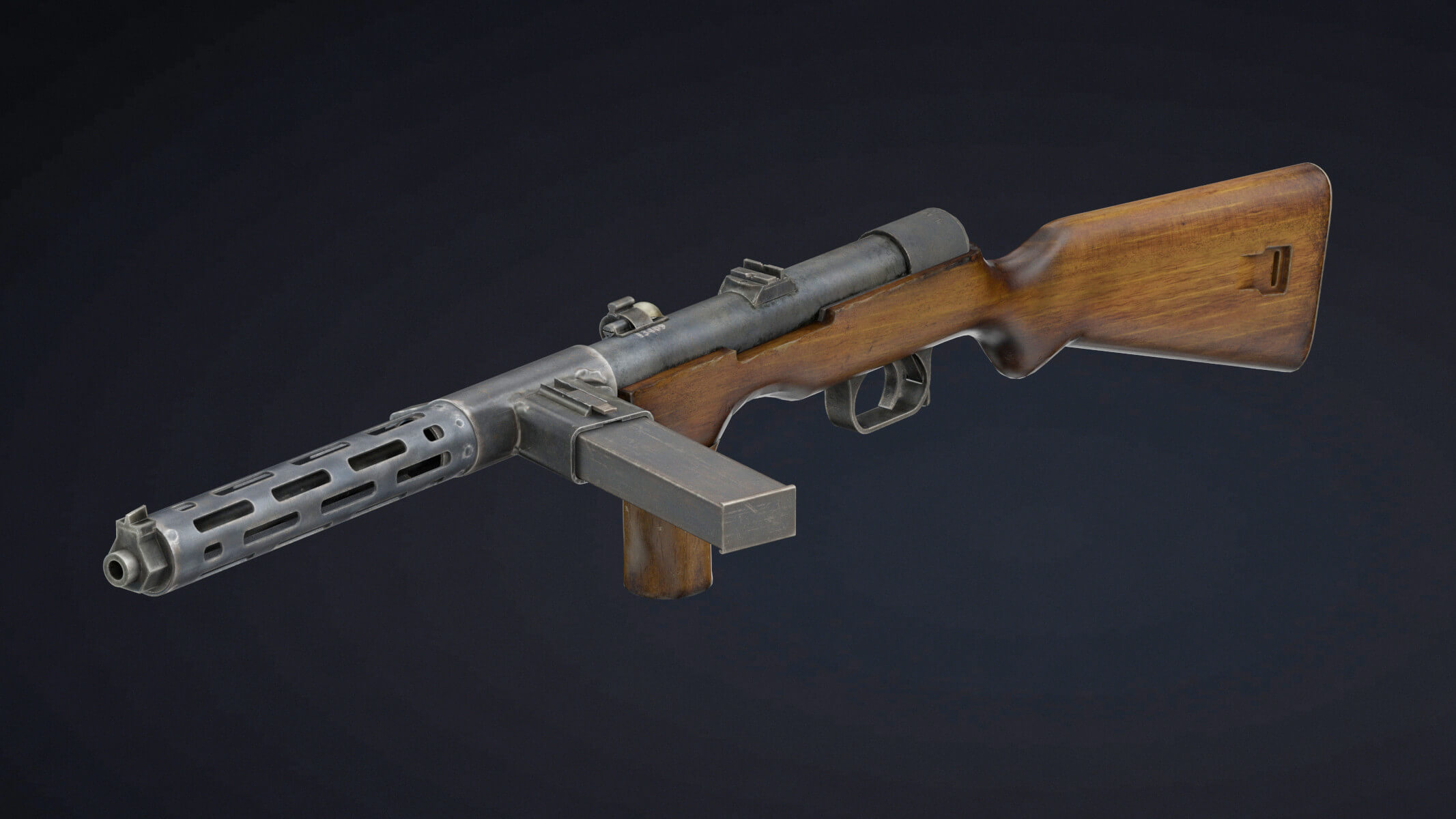 Erma EMP-35 Low Poly 3D Model by frezzy