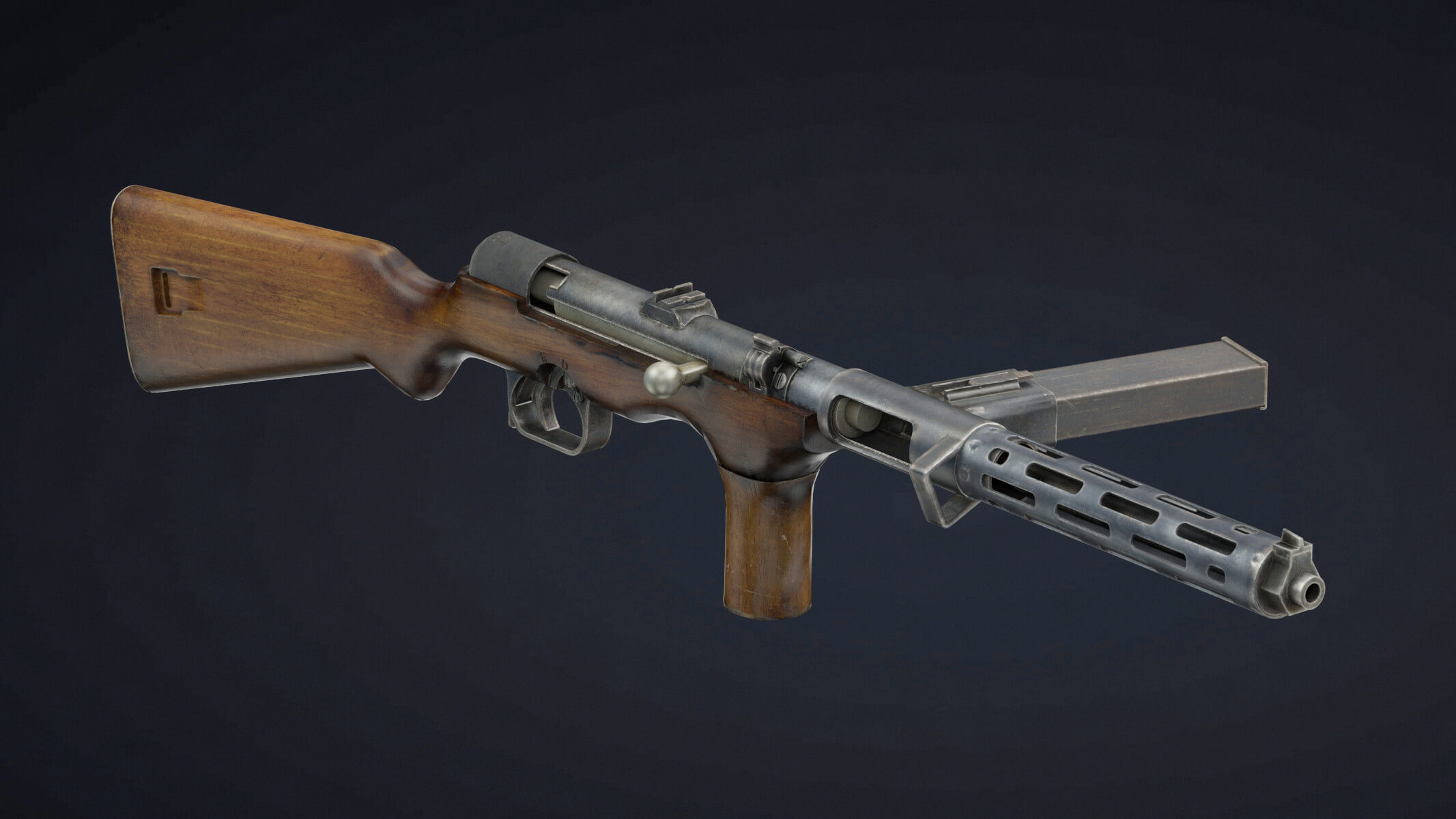 Erma EMP-35 Low Poly 3D Model by frezzy