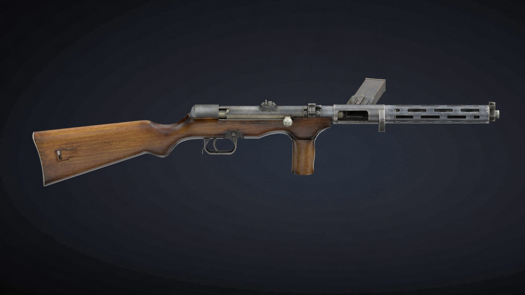 Erma EMP-35 Low Poly 3D Model by frezzy