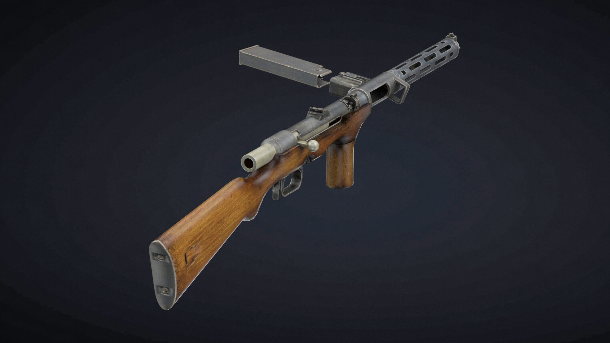 Erma EMP-35 Low Poly 3D Model by frezzy