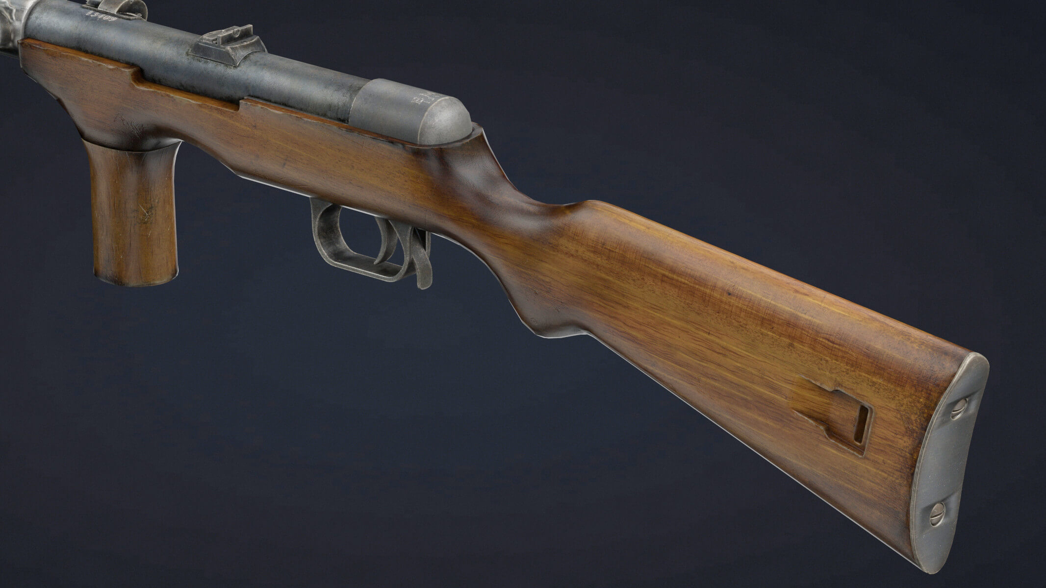 Erma EMP-35 Low Poly 3D Model by frezzy