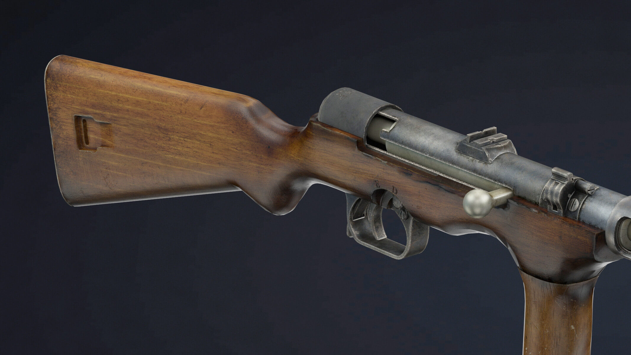 Erma EMP-35 Low Poly 3D Model by frezzy