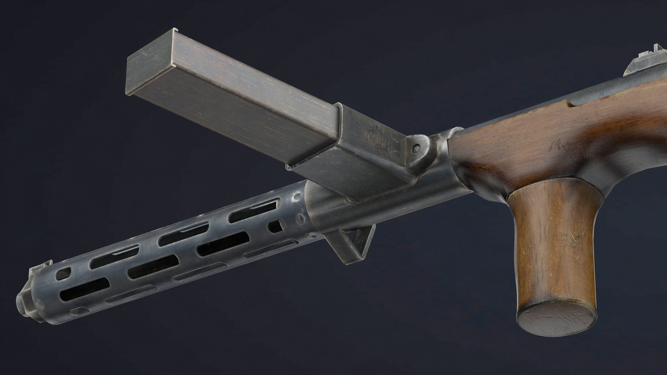 Erma EMP-35 Low Poly 3D Model by frezzy