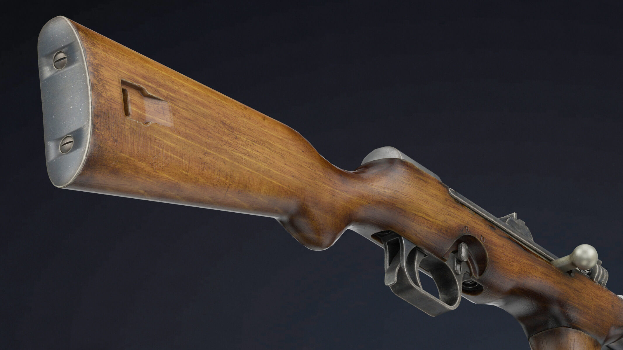 Erma EMP-35 Low Poly 3D Model by frezzy