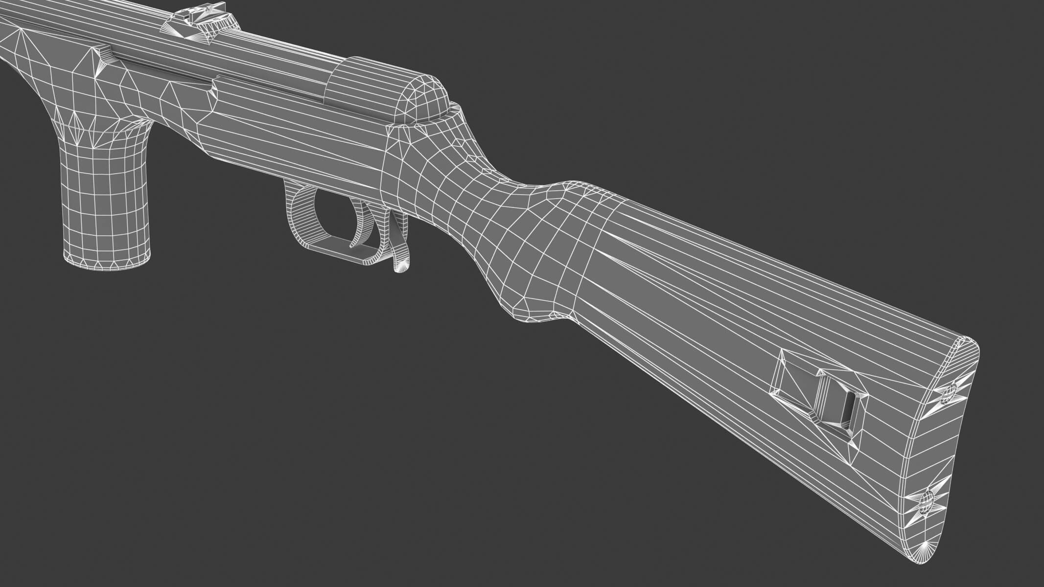 Erma EMP-35 Low Poly 3D Model by frezzy