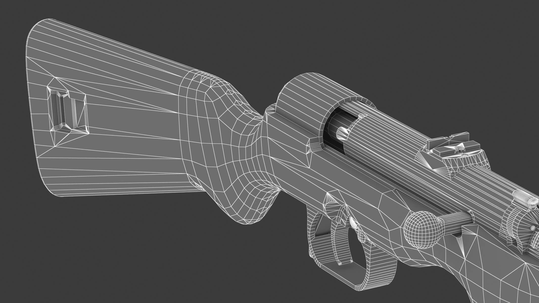 Erma EMP-35 Low Poly 3D Model by frezzy