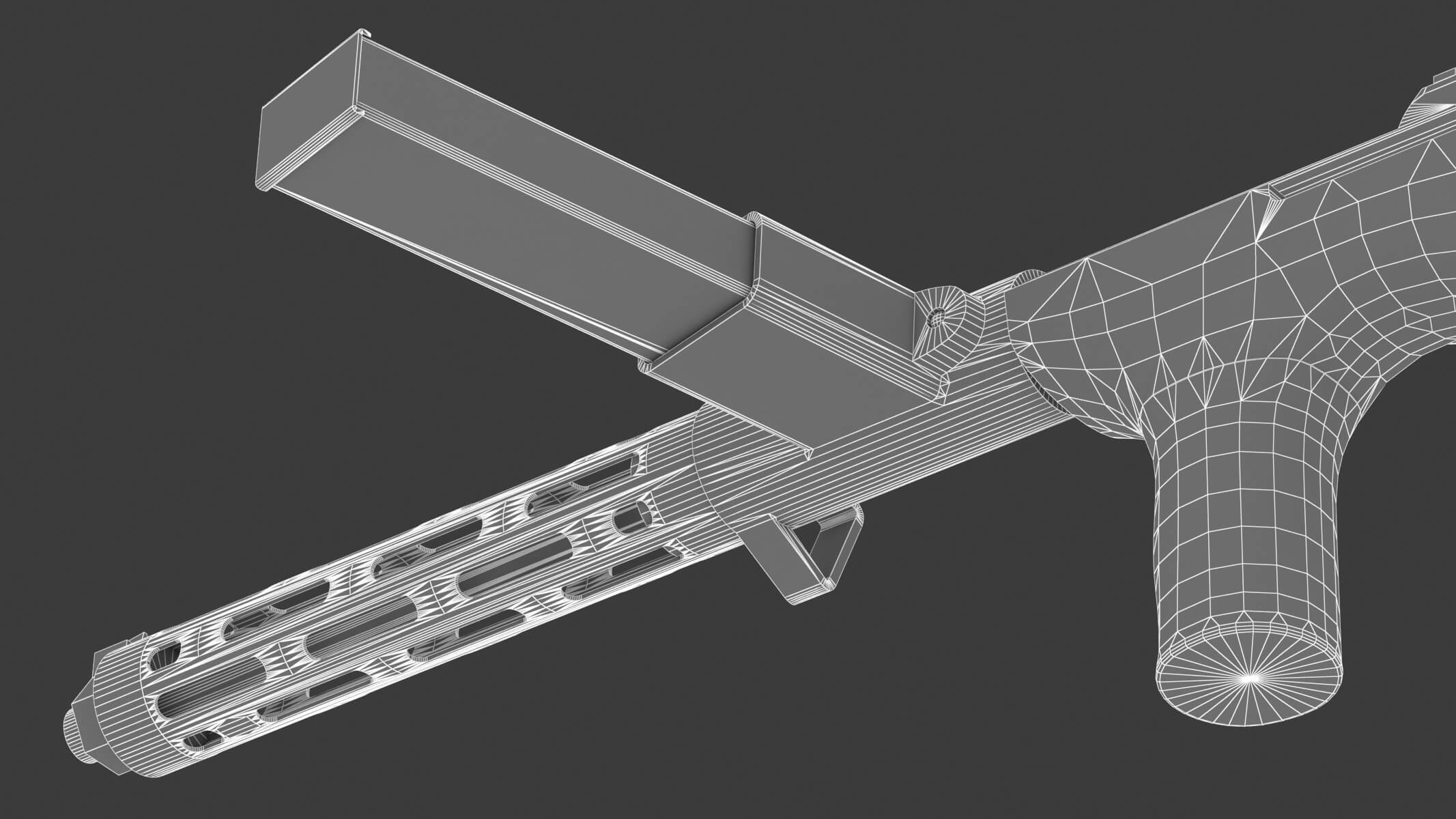 Erma EMP-35 Low Poly 3D Model by frezzy