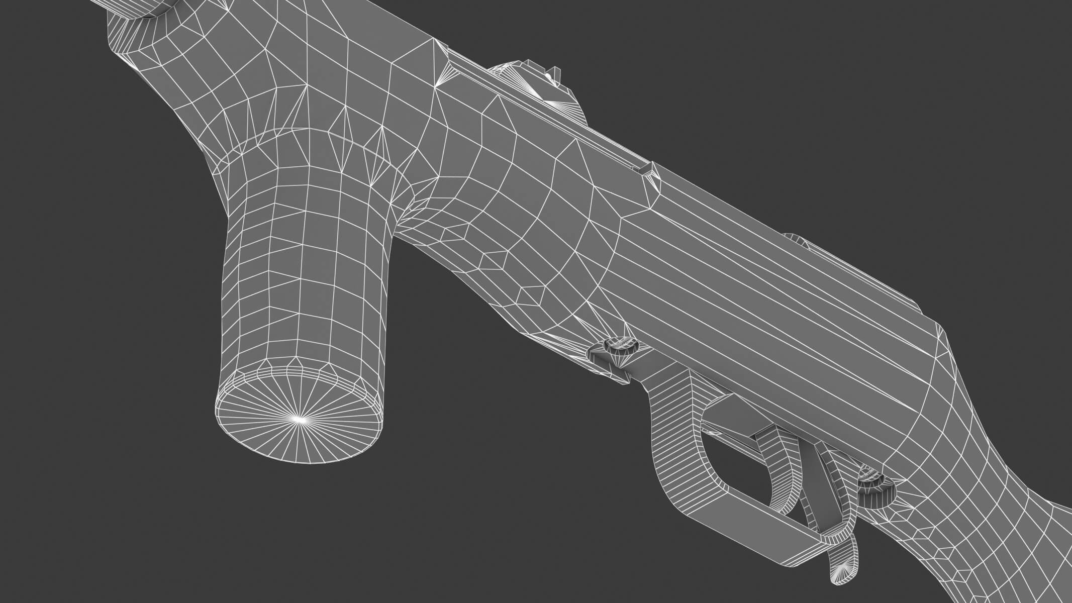 Erma EMP-35 Low Poly 3D Model by frezzy