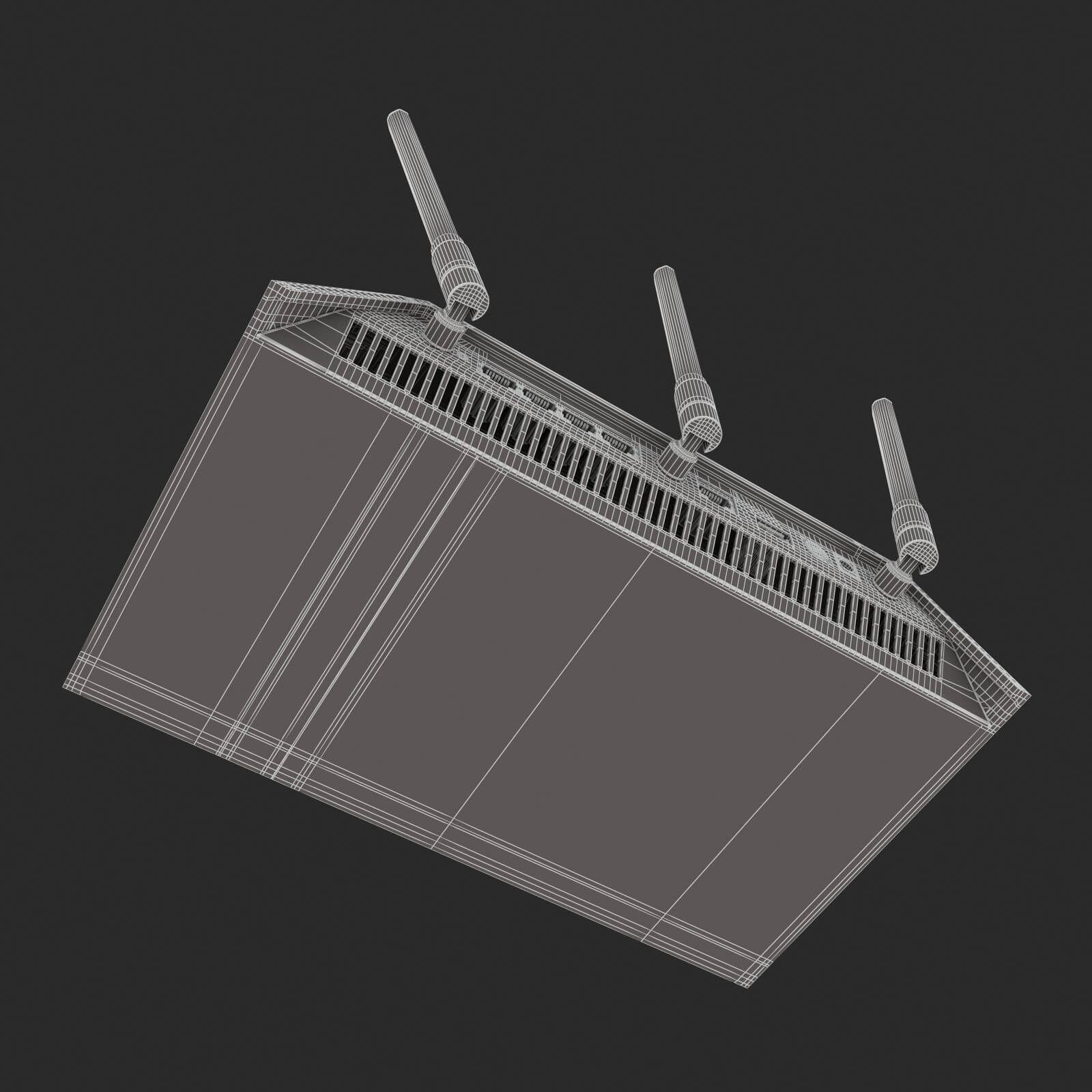 Ethernet Wireless Router Netgear R6700 Nighthawk AC1750 - 3D Model by ...