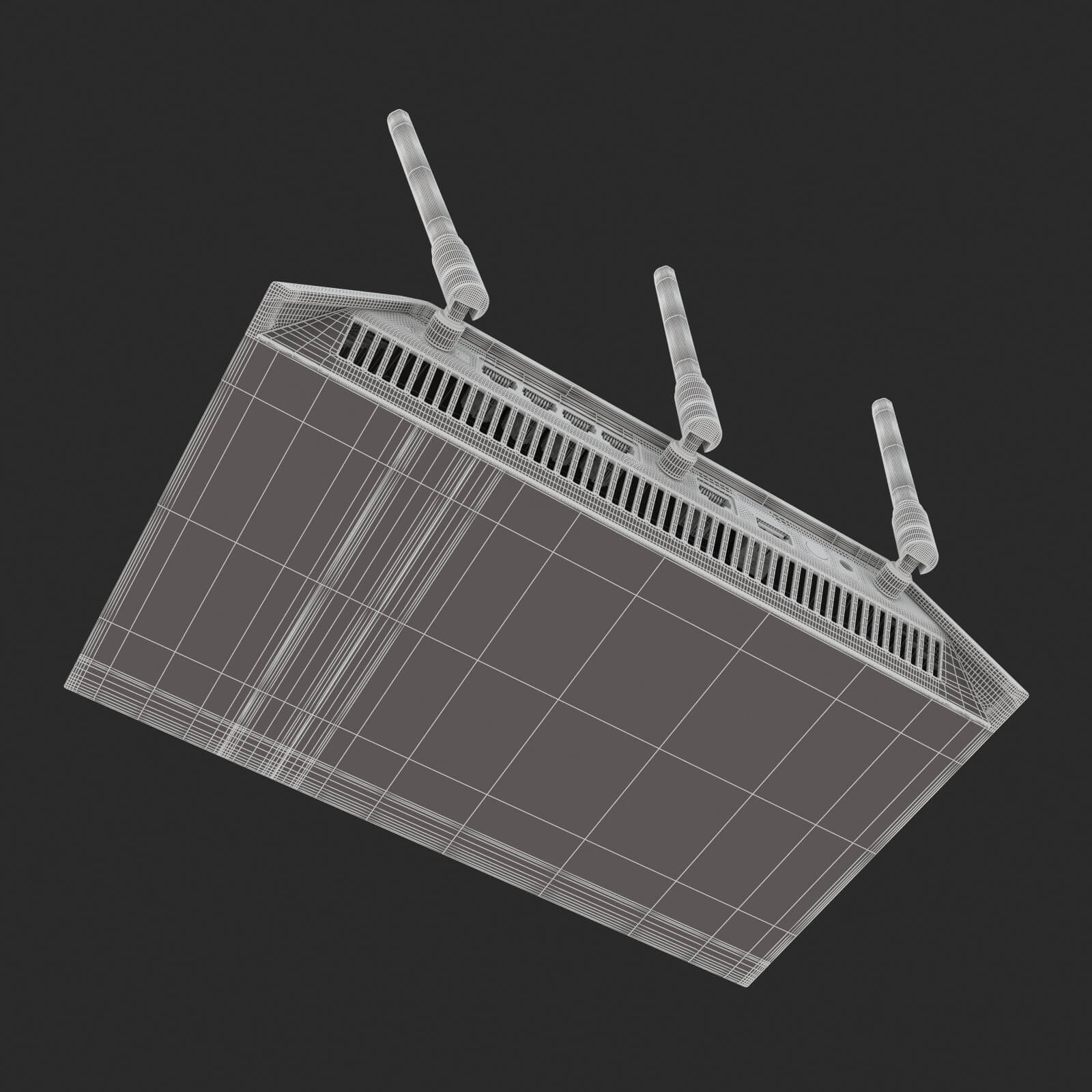 Ethernet Wireless Router Netgear R6700 Nighthawk AC1750 - 3D Model by ...