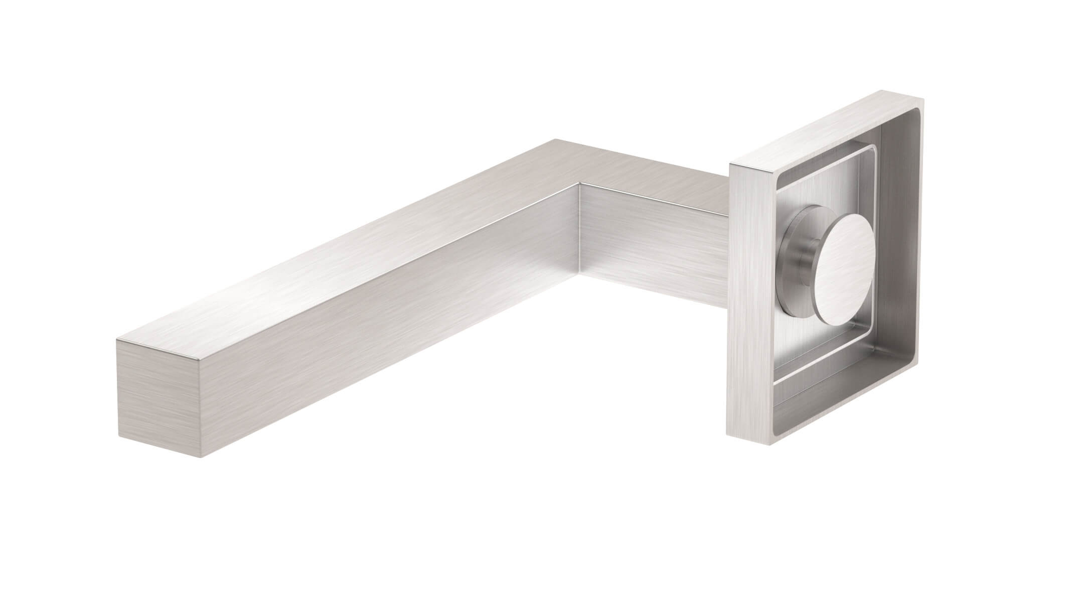 Eurospec Alvar Mitred Stainless Steel Door Handle - 3D Model by frezzy