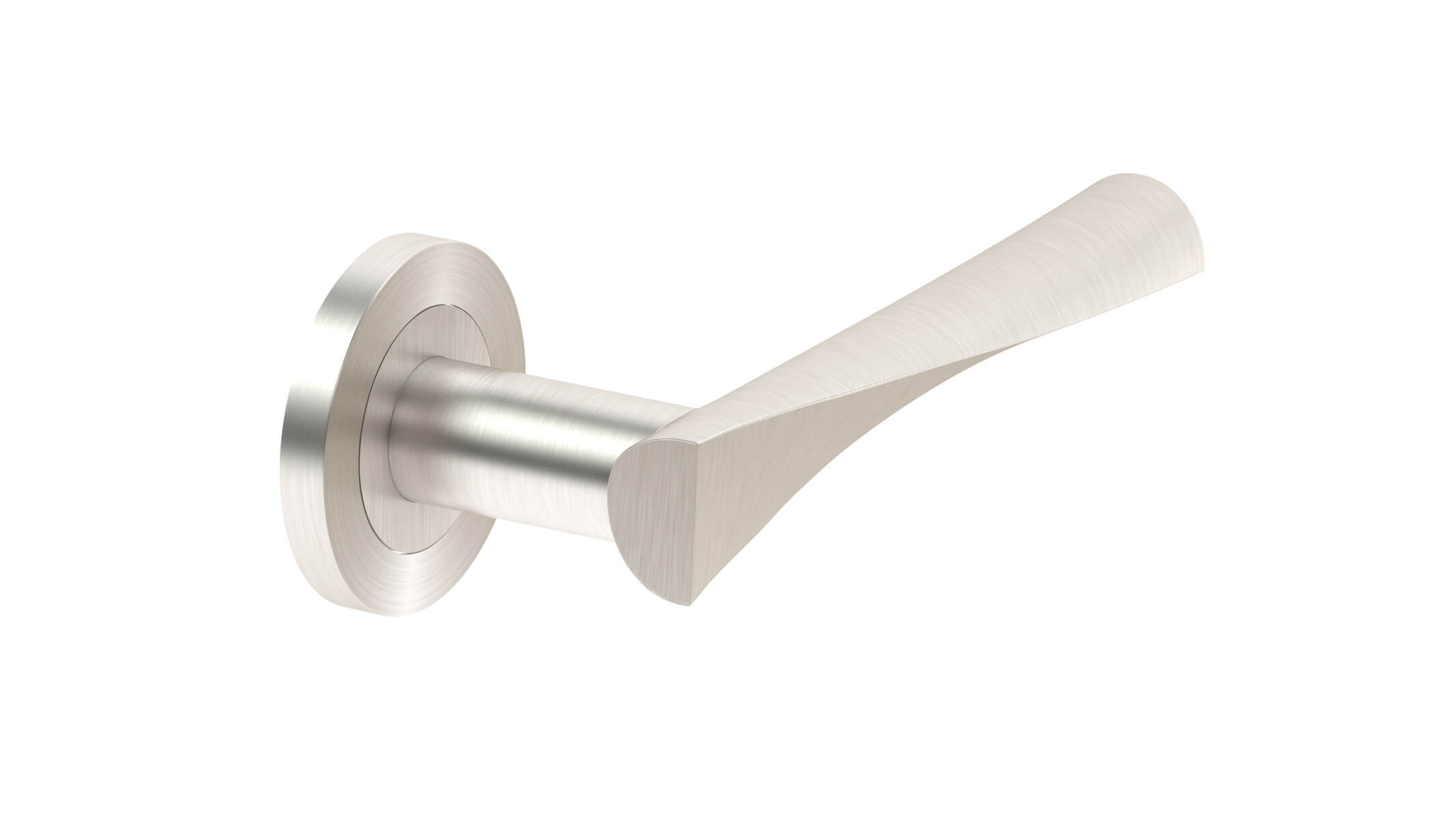 Eurospec Brema Satin Stainless Steel Door Handle - 3D Model by frezzy