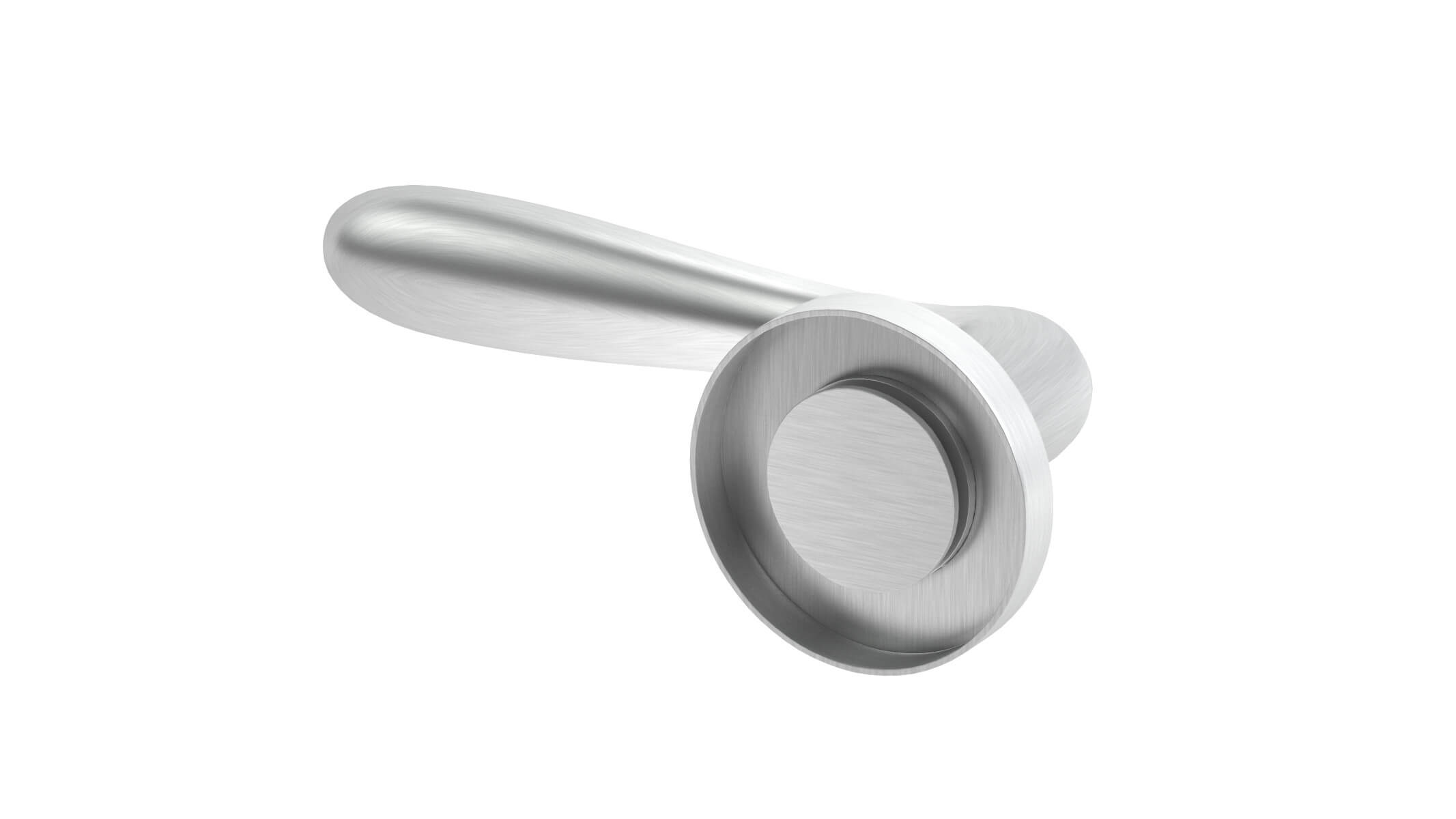 Eurospec Bulb Stainless Steel Door Handle - 3D Model by frezzy