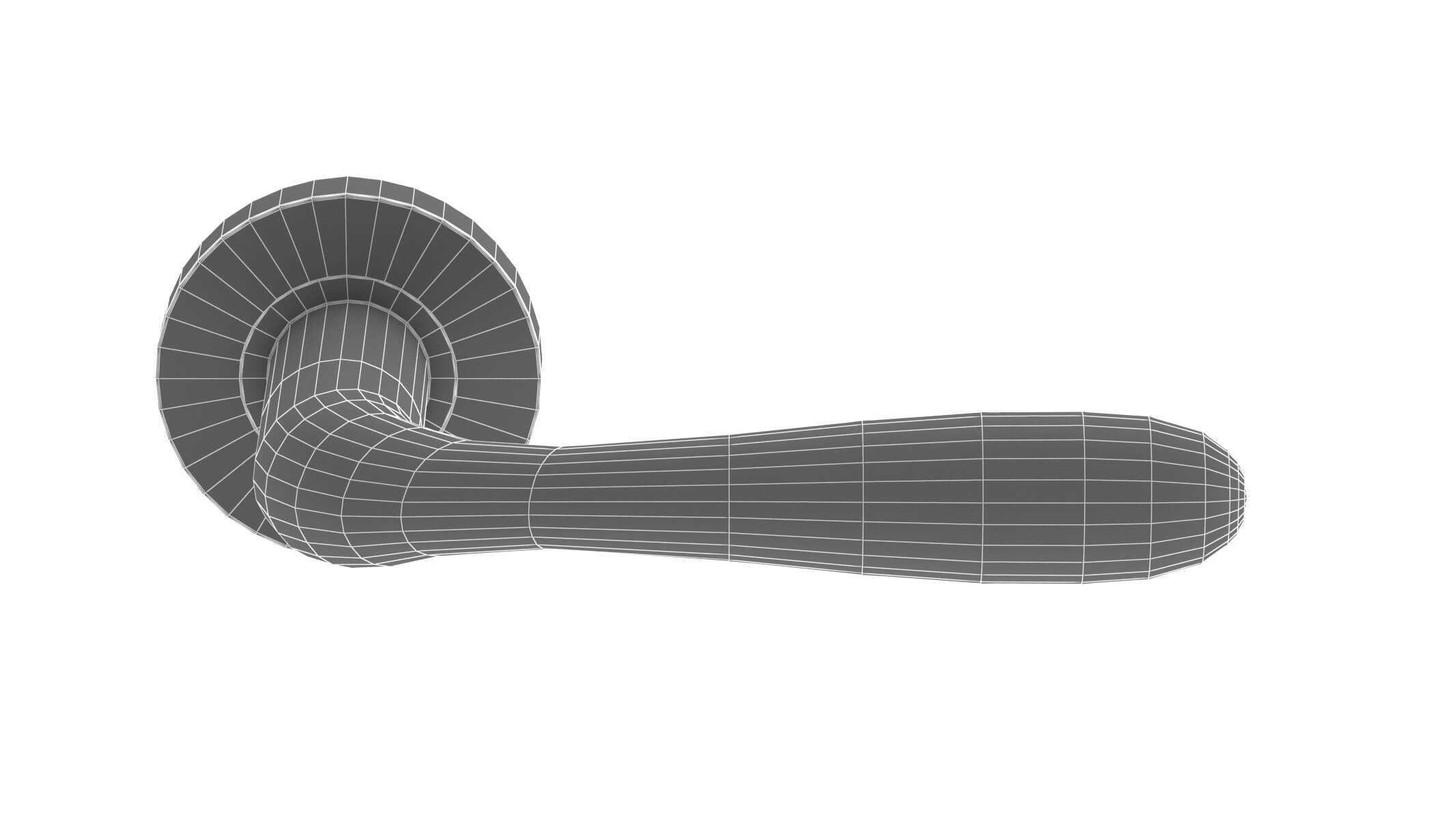 Eurospec Bulb Stainless Steel Door Handle - 3D Model by frezzy