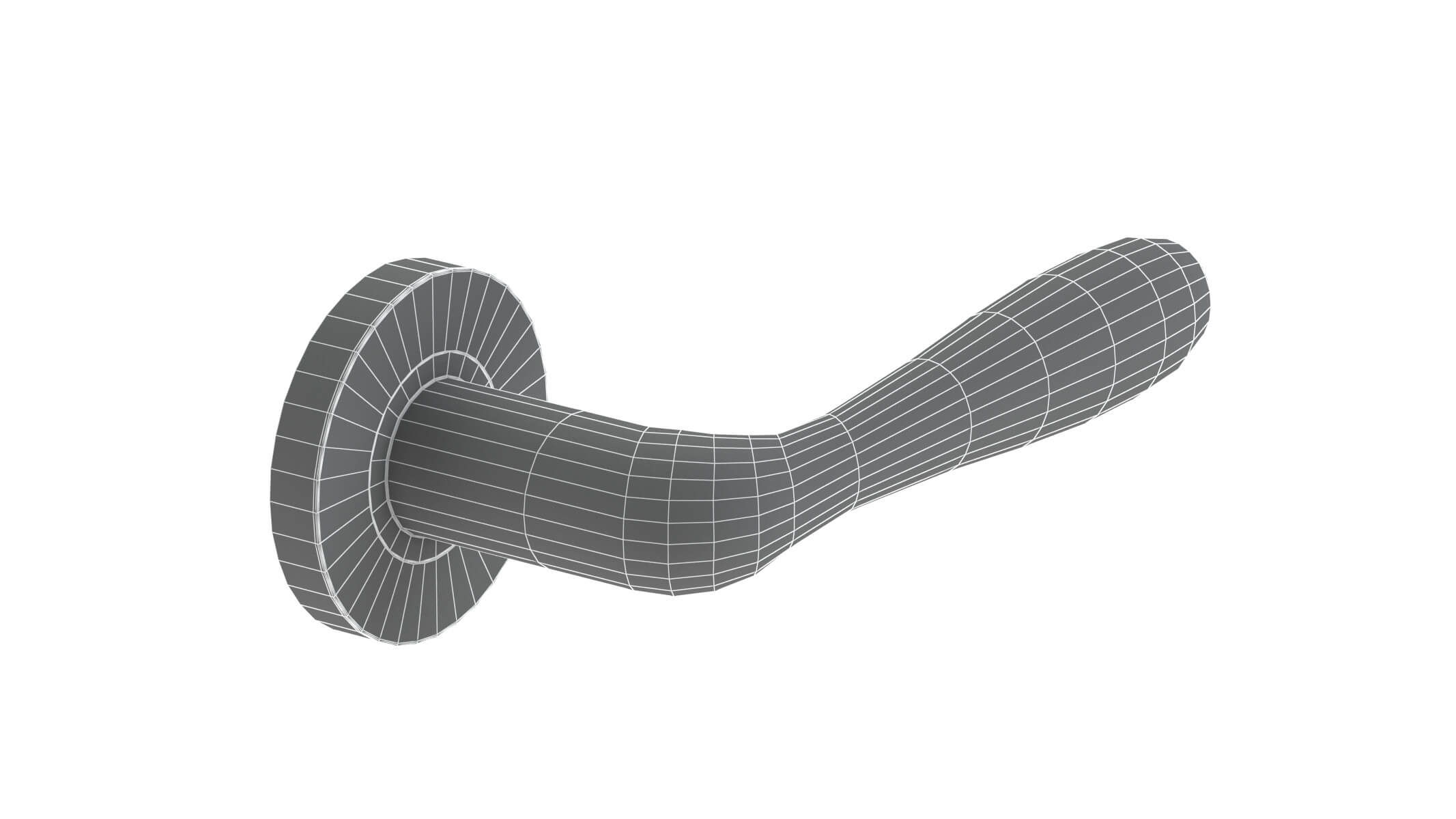 Eurospec Bulb Stainless Steel Door Handle - 3D Model by frezzy