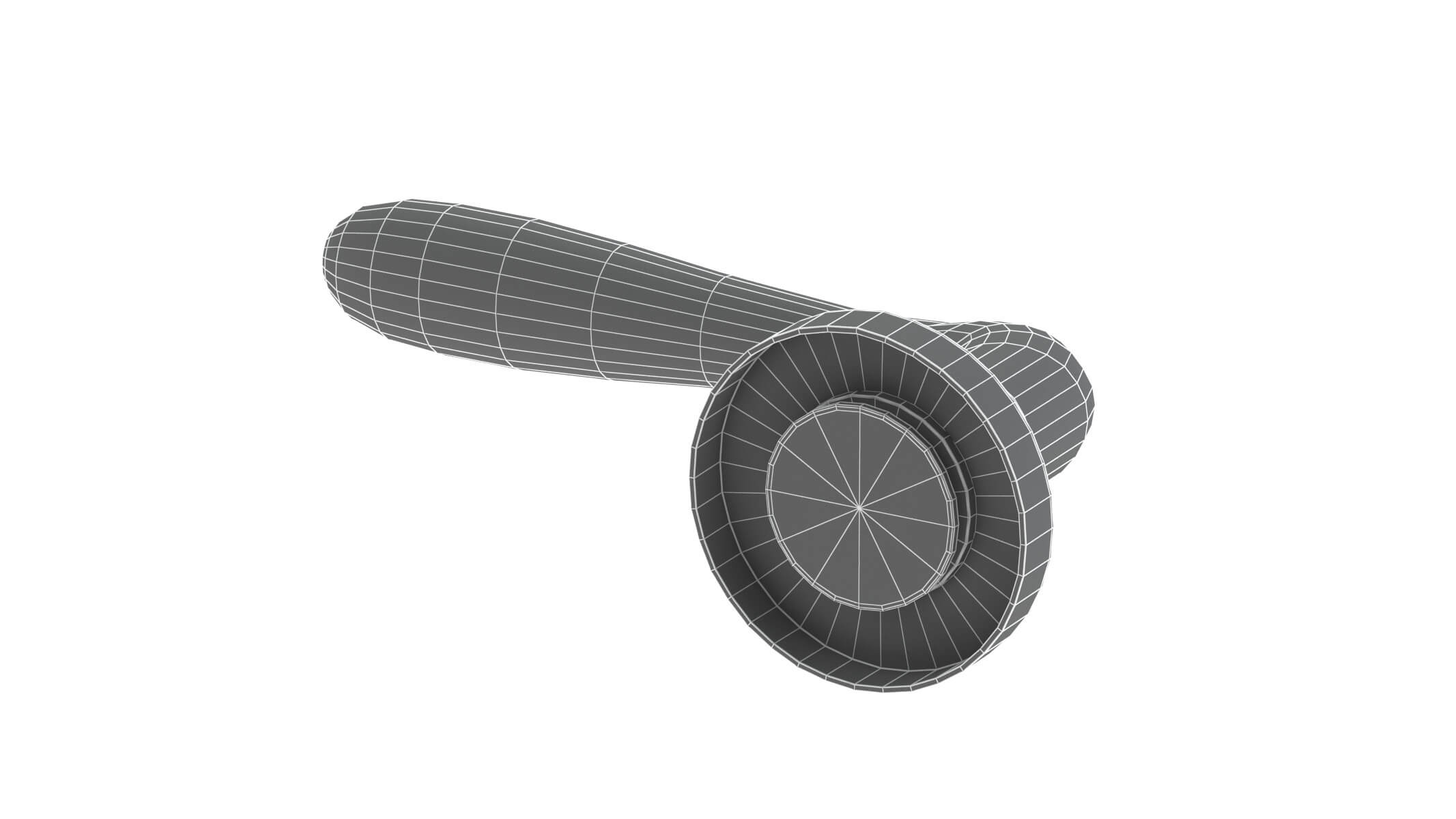 Eurospec Bulb Stainless Steel Door Handle - 3D Model by frezzy