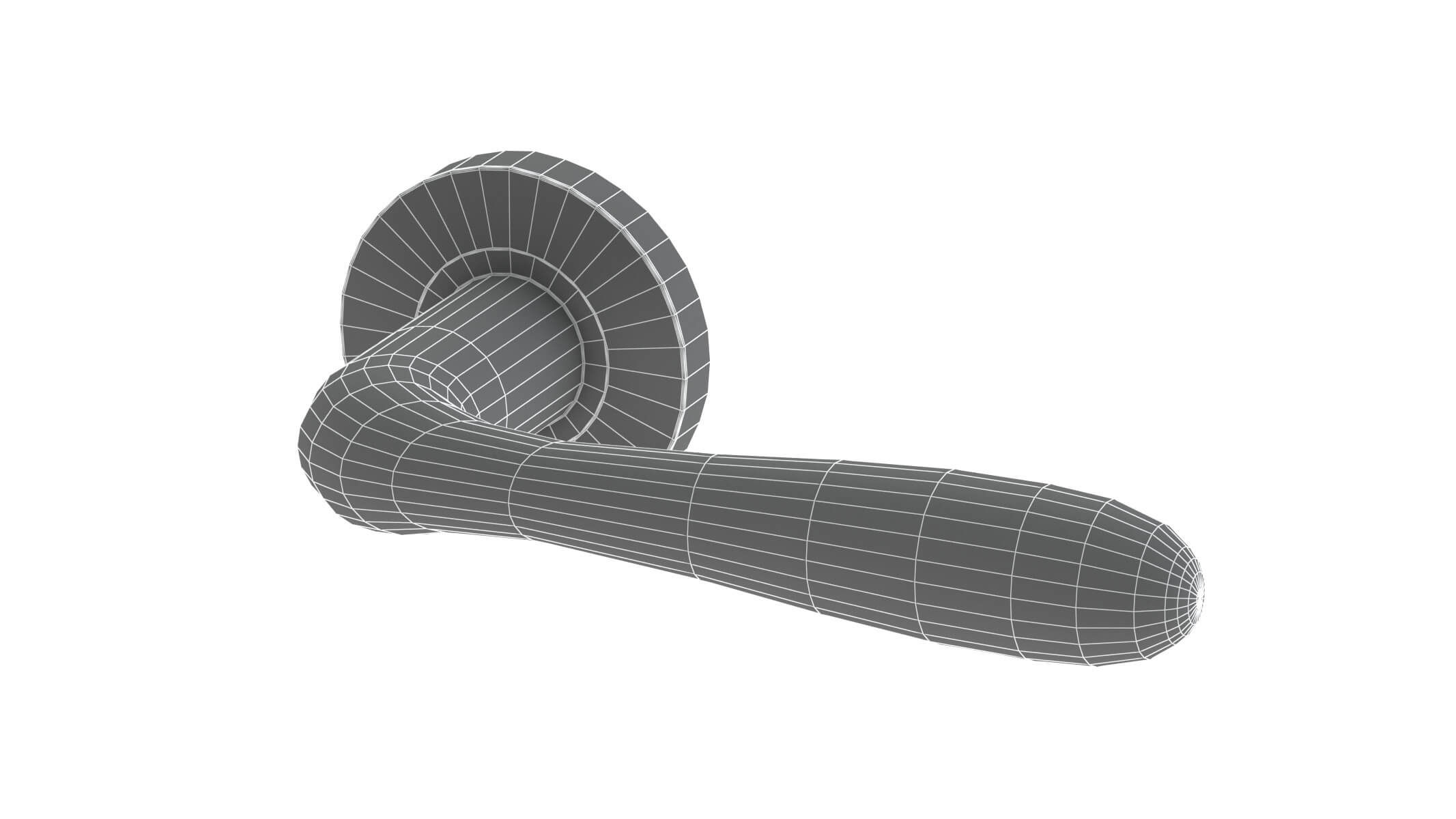 Eurospec Bulb Stainless Steel Door Handle - 3D Model by frezzy