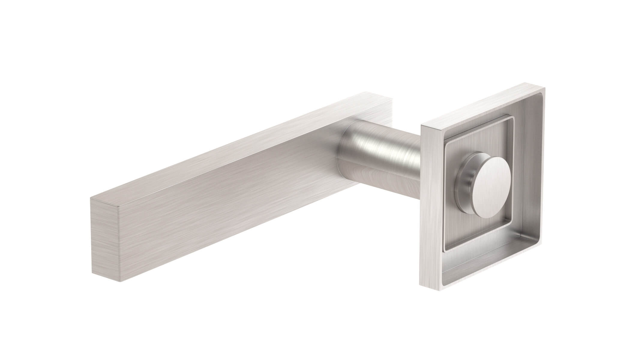 Eurospec Carla Rectangular Stainless Steel Door Handle - 3D Model by frezzy
