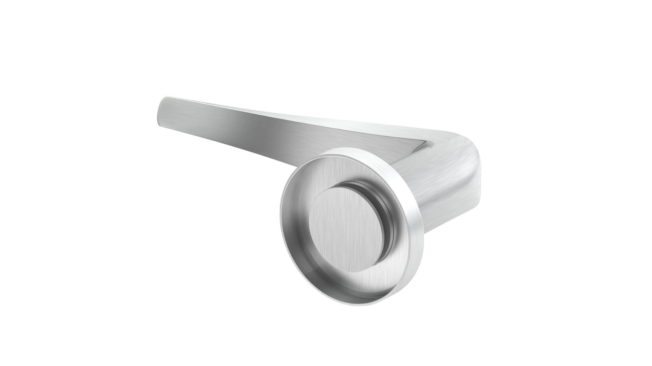 Eurospec Shaped Stainless Steel Door Handle - 3D Model by frezzy