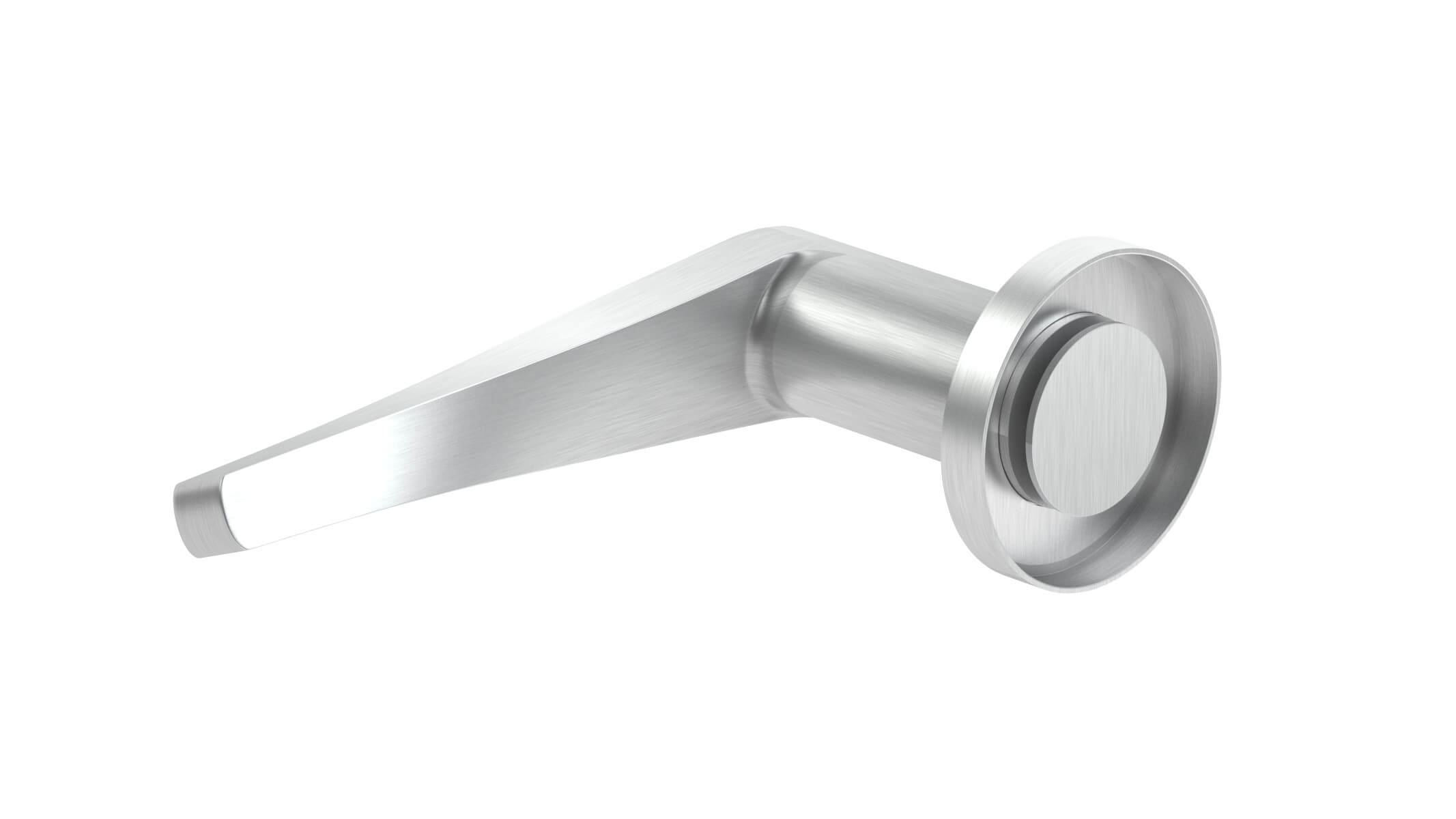 Eurospec Shaped Stainless Steel Door Handle - 3D Model by frezzy