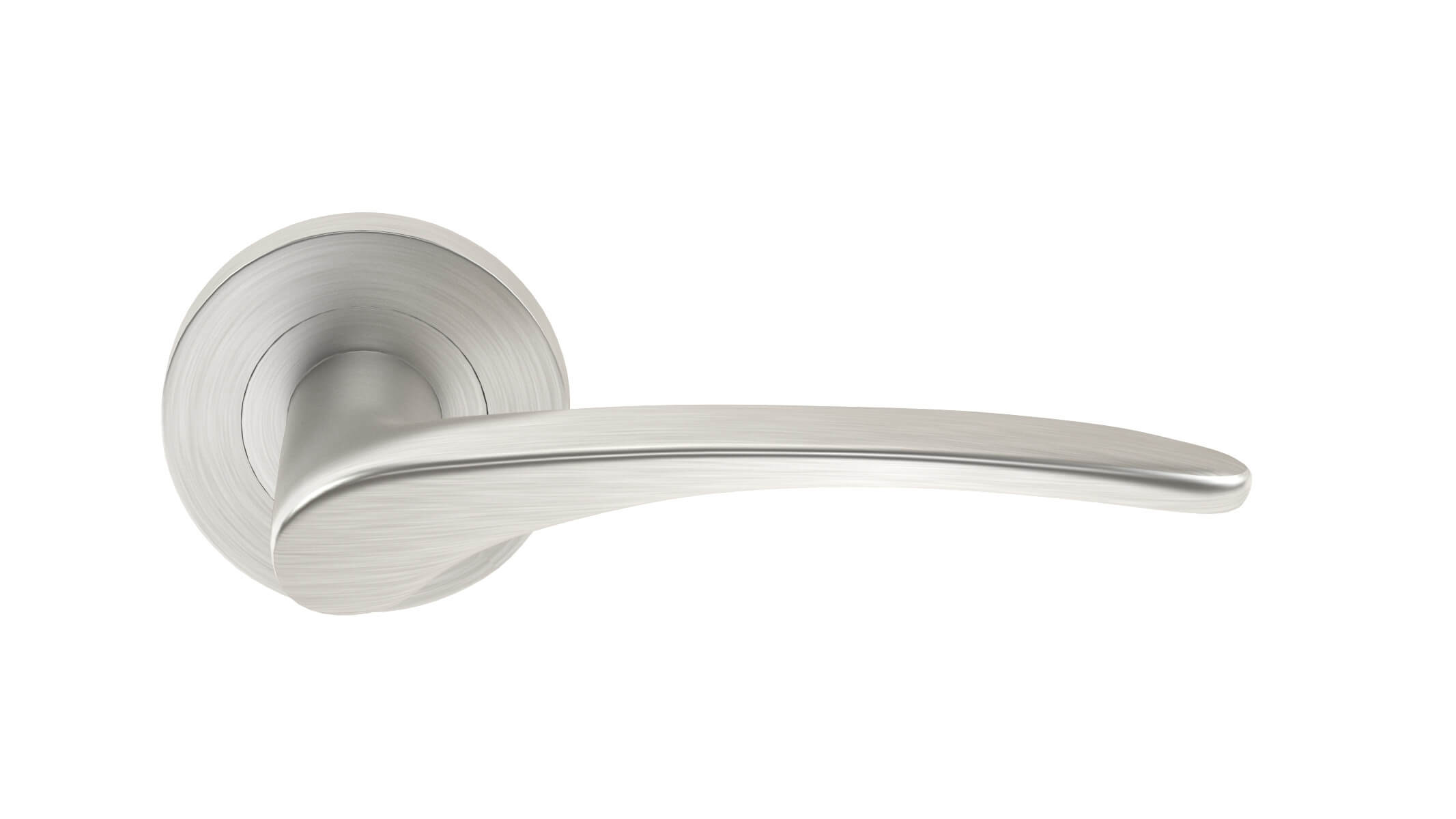 Eurospec Volantes Satin Stainless Steel Door Handle - 3D Model by frezzy