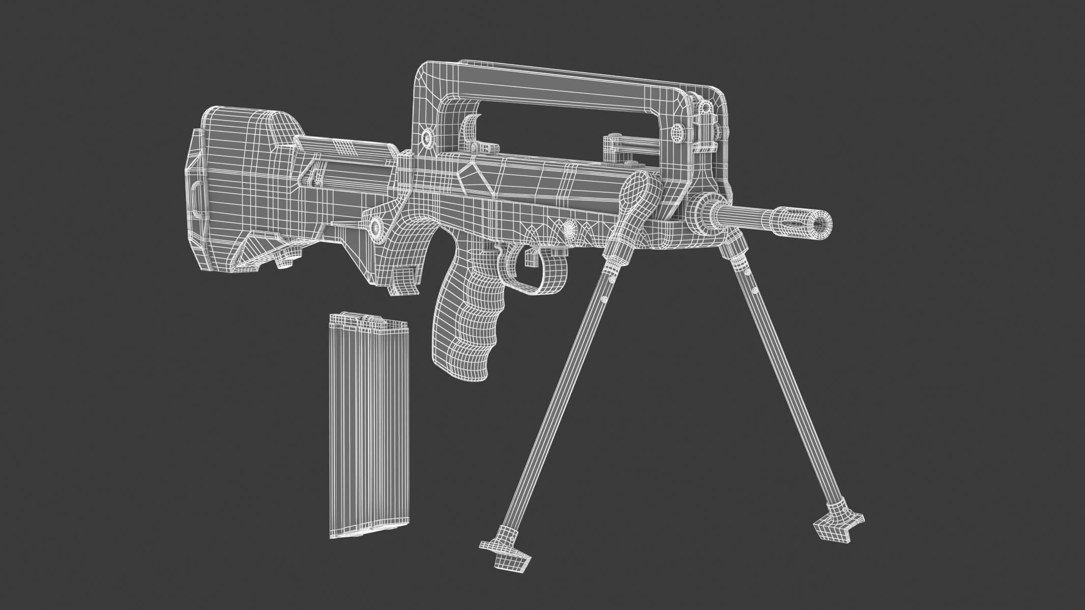 Famas - 3D Model by frezzy