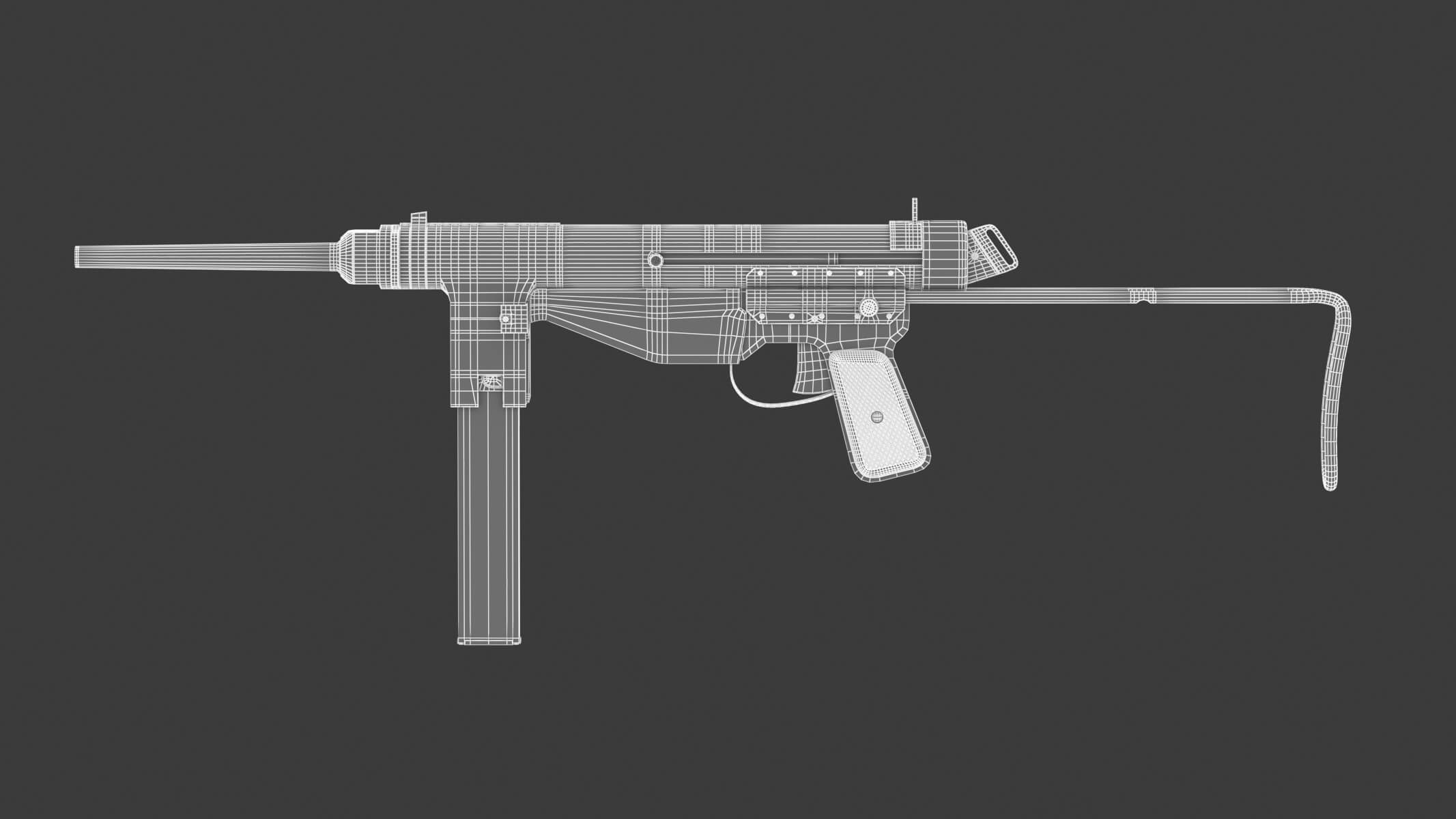FBP Submachine Gun - 3D Model by frezzy