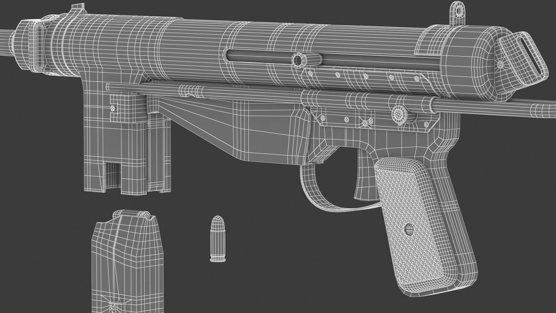 FBP Submachine Gun - 3D Model by frezzy