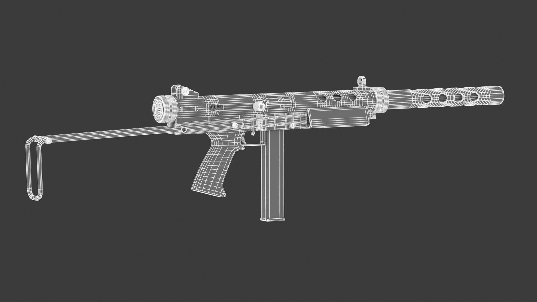 Feather Industries AT-9 Carbine 3D Model by frezzy
