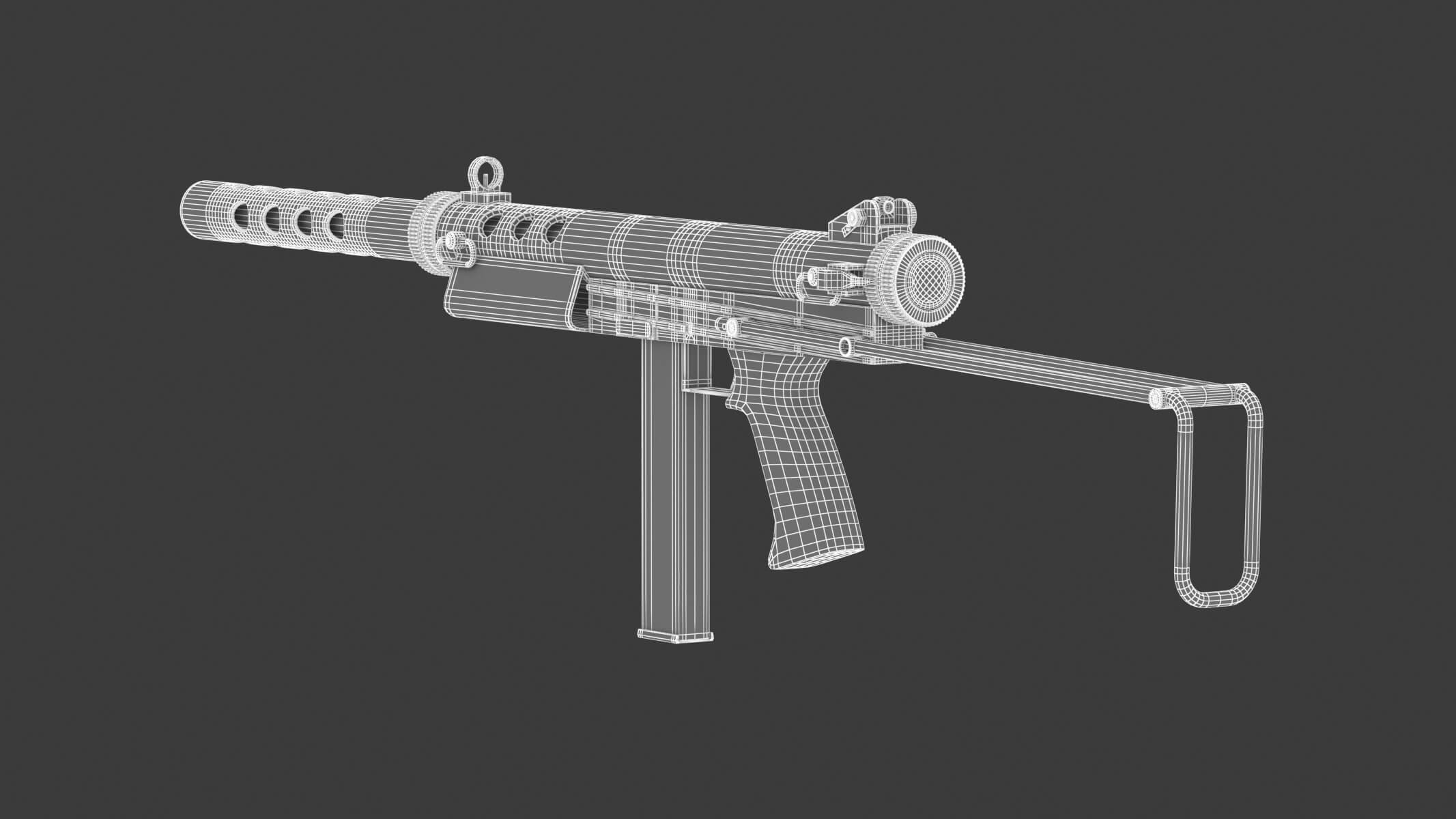 Feather Industries AT-9 Carbine 3D Model by frezzy