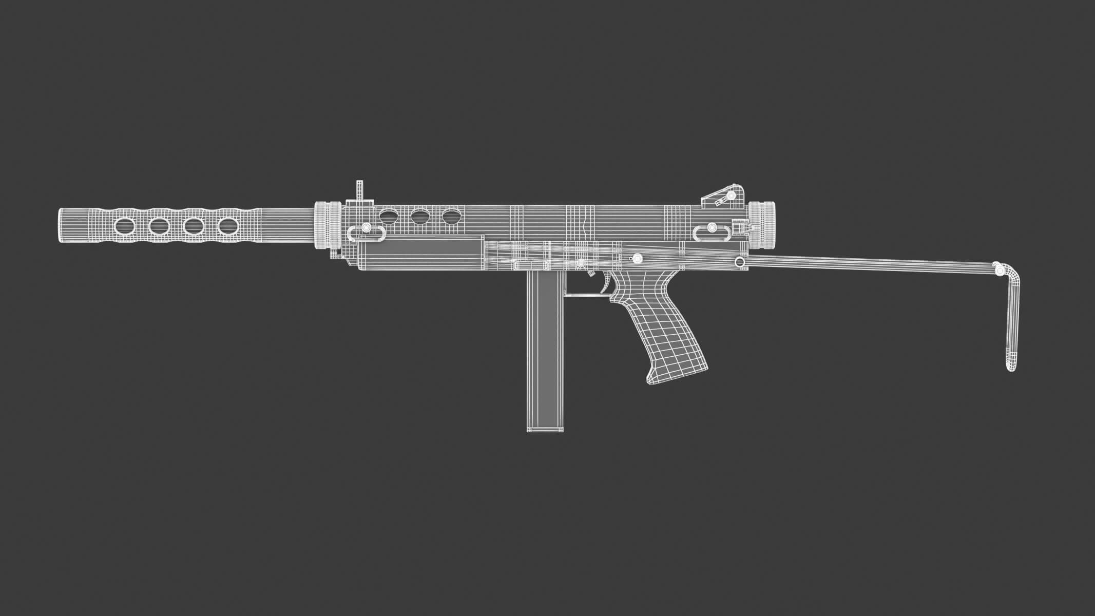 Feather Industries AT-9 Carbine 3D Model by frezzy