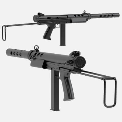 Feather Industries AT-9 Carbine 3D Model by frezzy