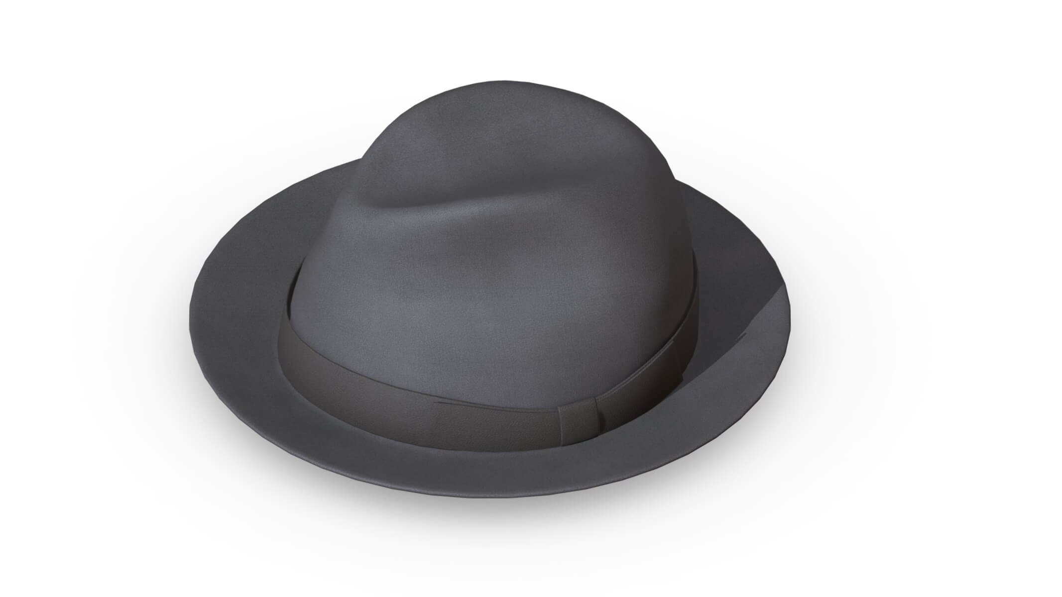 Fedora Hat Low Poly - 3D Model by frezzy