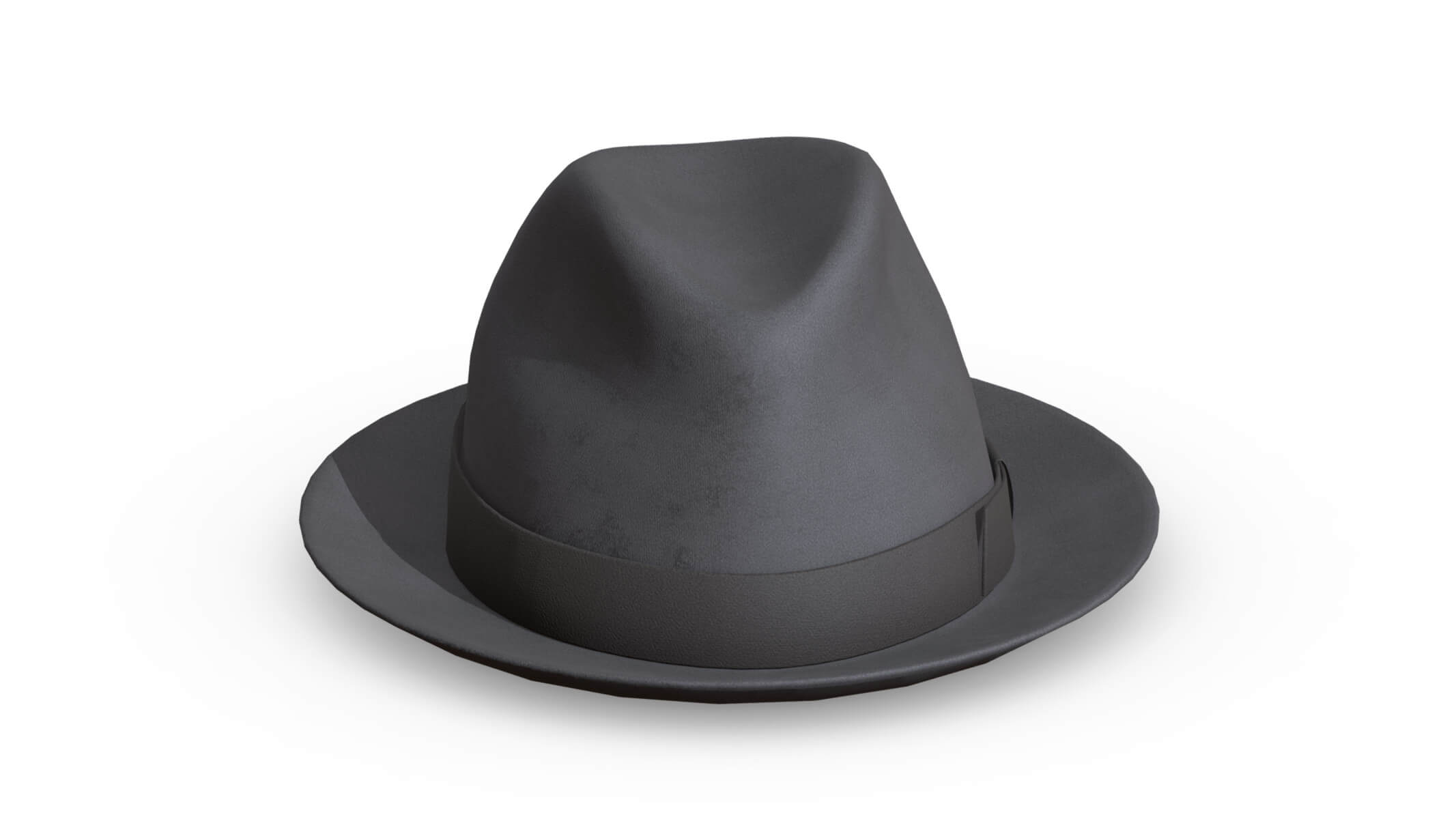 Fedora Hat Low Poly - 3D Model by frezzy