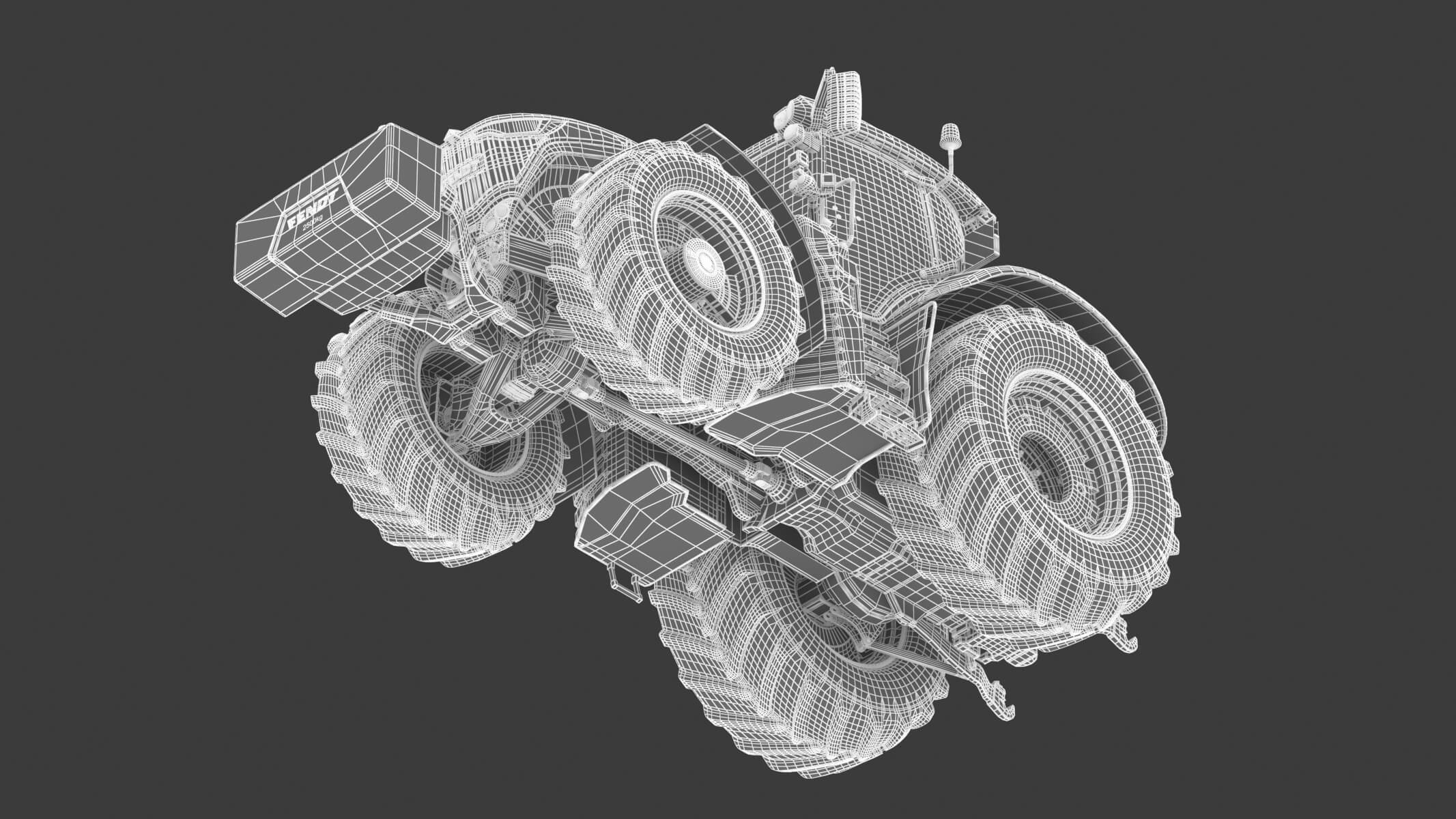 Fendt 1000 Vario Tractor - 3D Model by frezzy