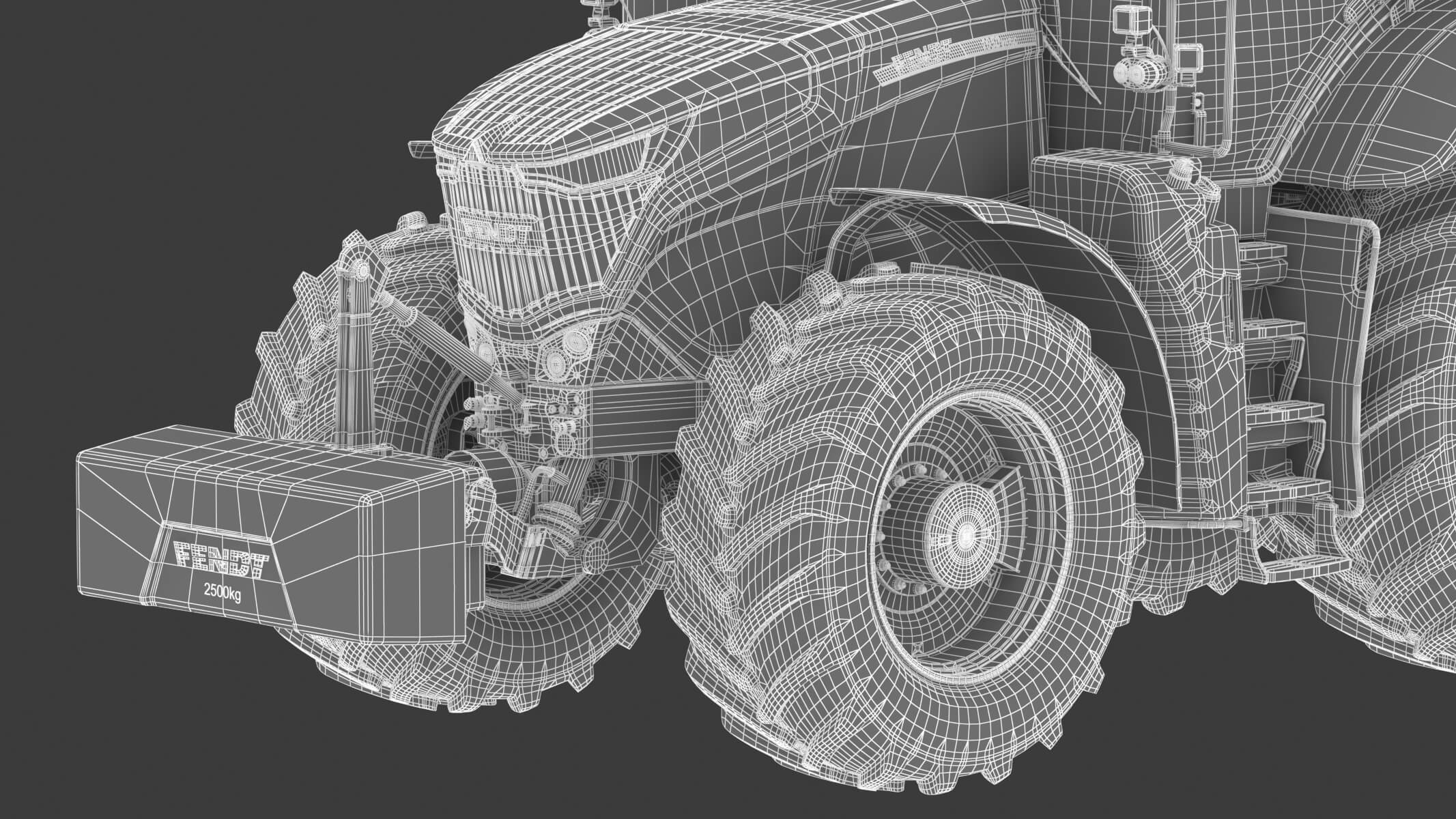 Fendt 1000 Vario Tractor - 3D Model by frezzy