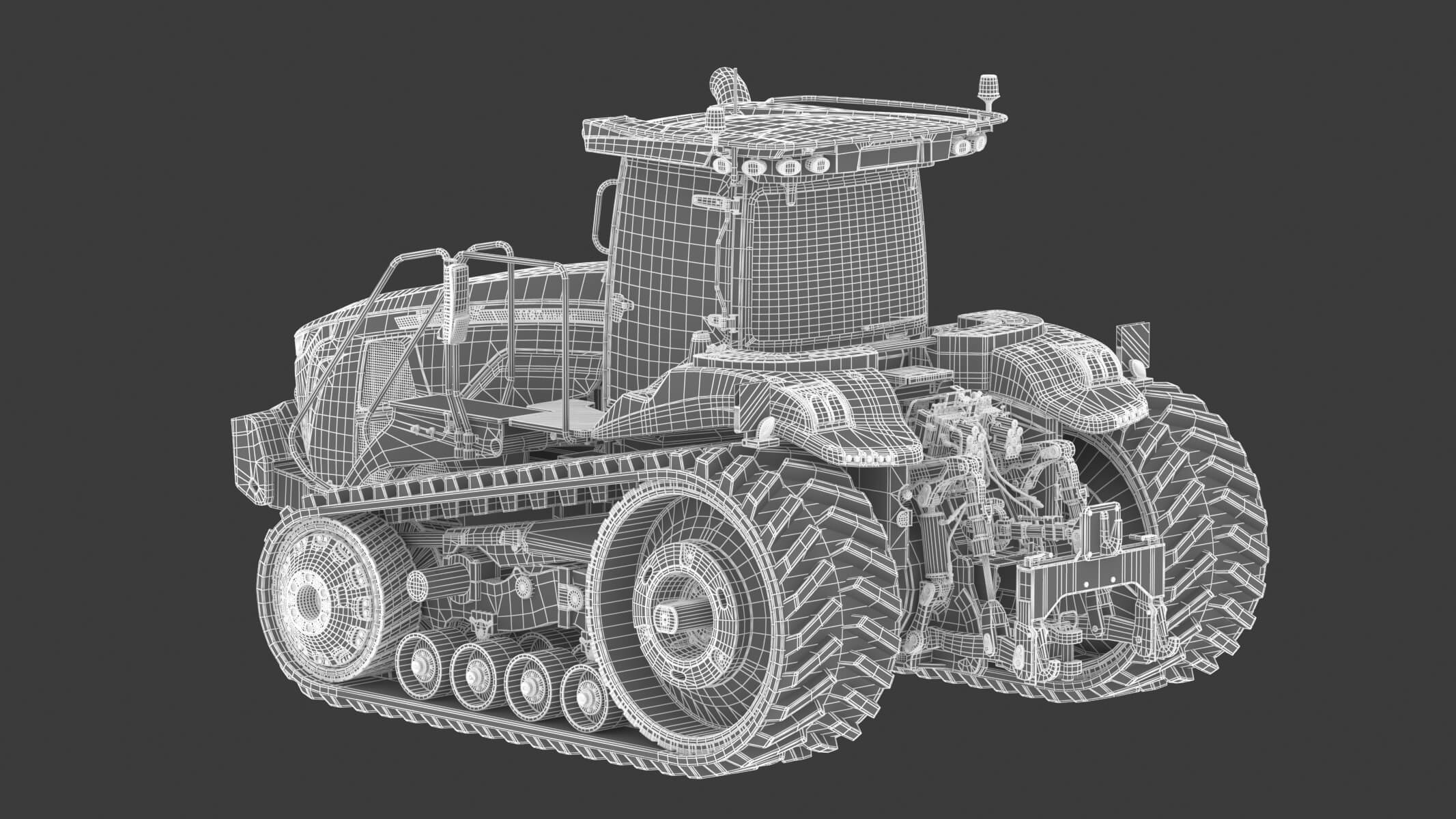 Fendt 1100 Vario Mt Tracked Tractor - 3D Model by frezzy