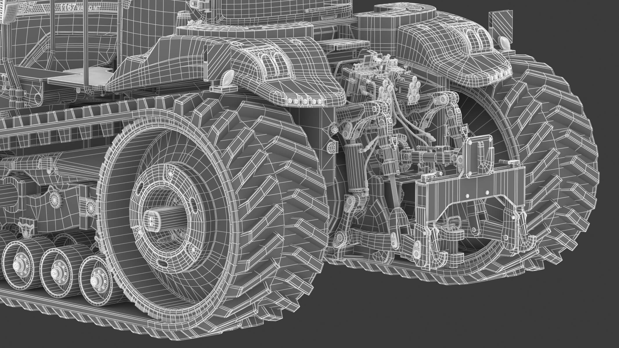 Fendt 1100 Vario Mt Tracked Tractor - 3D Model by frezzy