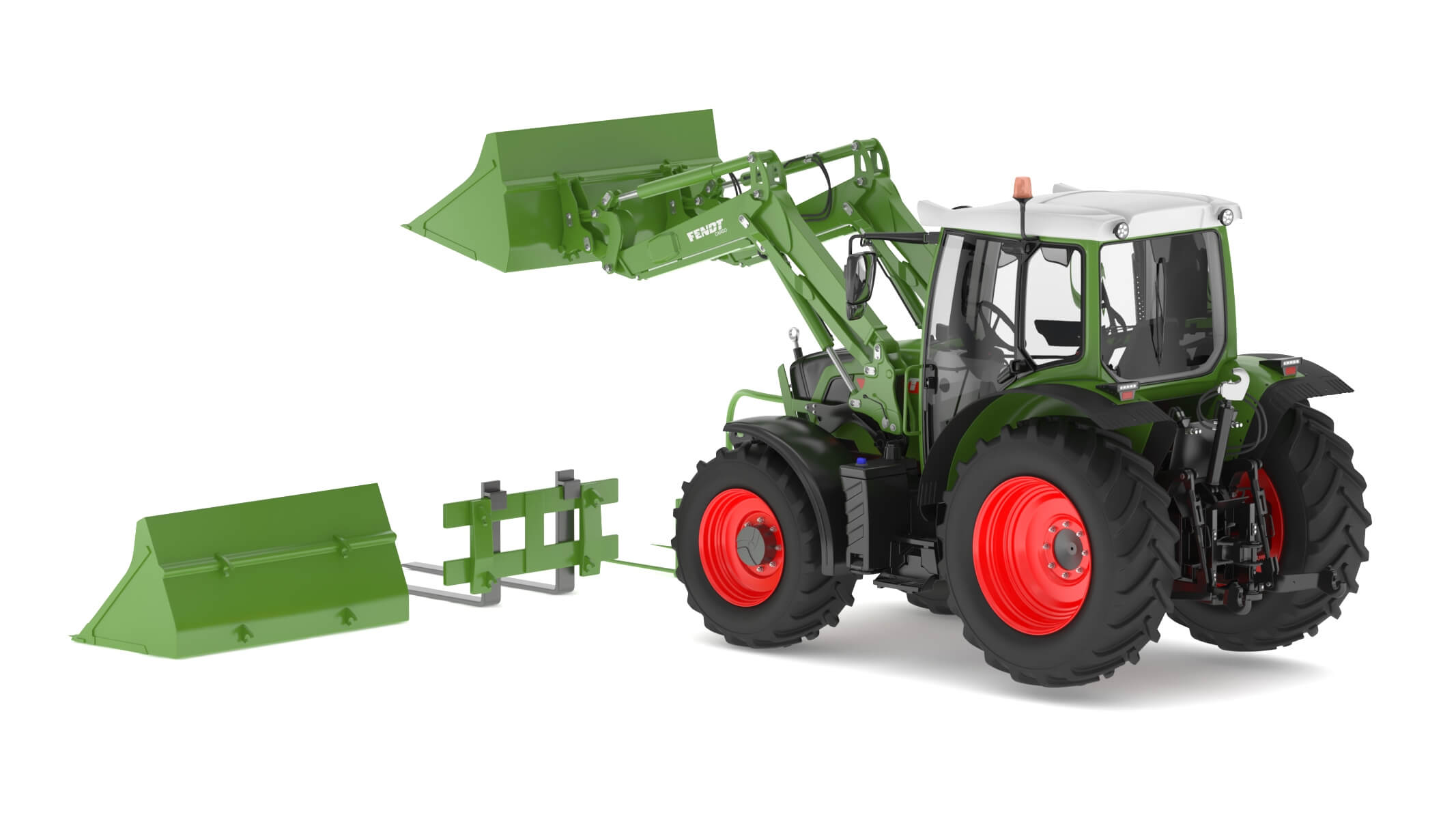 Fendt Cargo Frontloader - 3D Model by frezzy