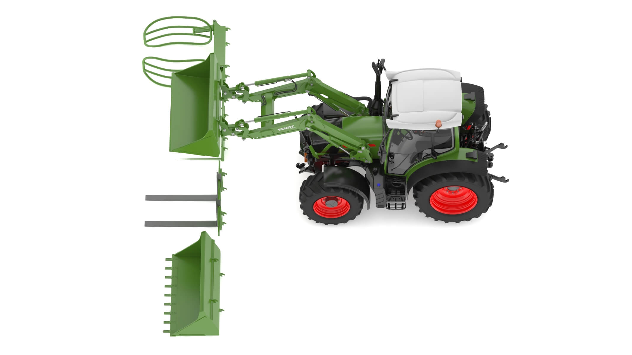 Fendt Cargo Frontloader - 3D Model by frezzy